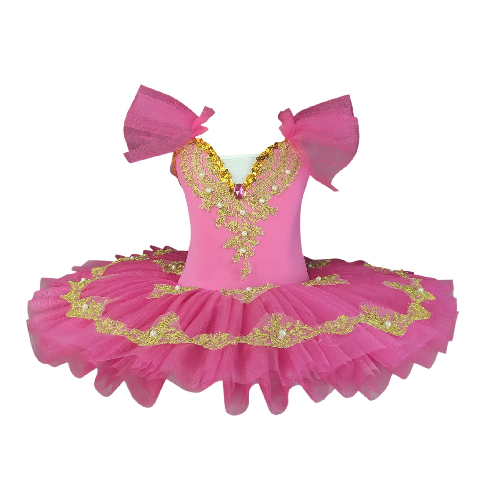 purcolt Ballet Leotards for Girls with Platter Ruffle Sleeve Skirted ...