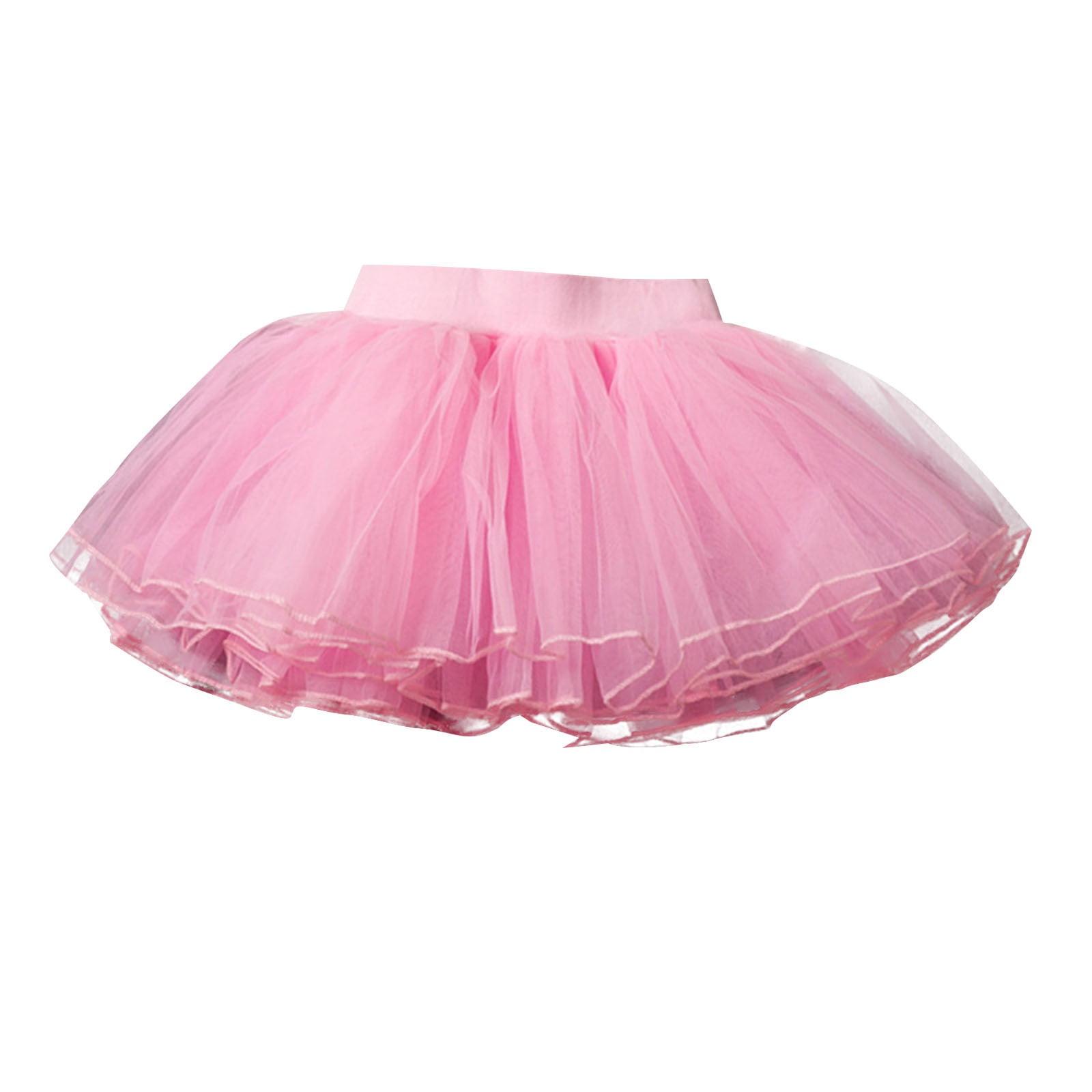 purcolt Ballet Skirt Girls Elastic Waist Ballet 4 Layers Tulle ...