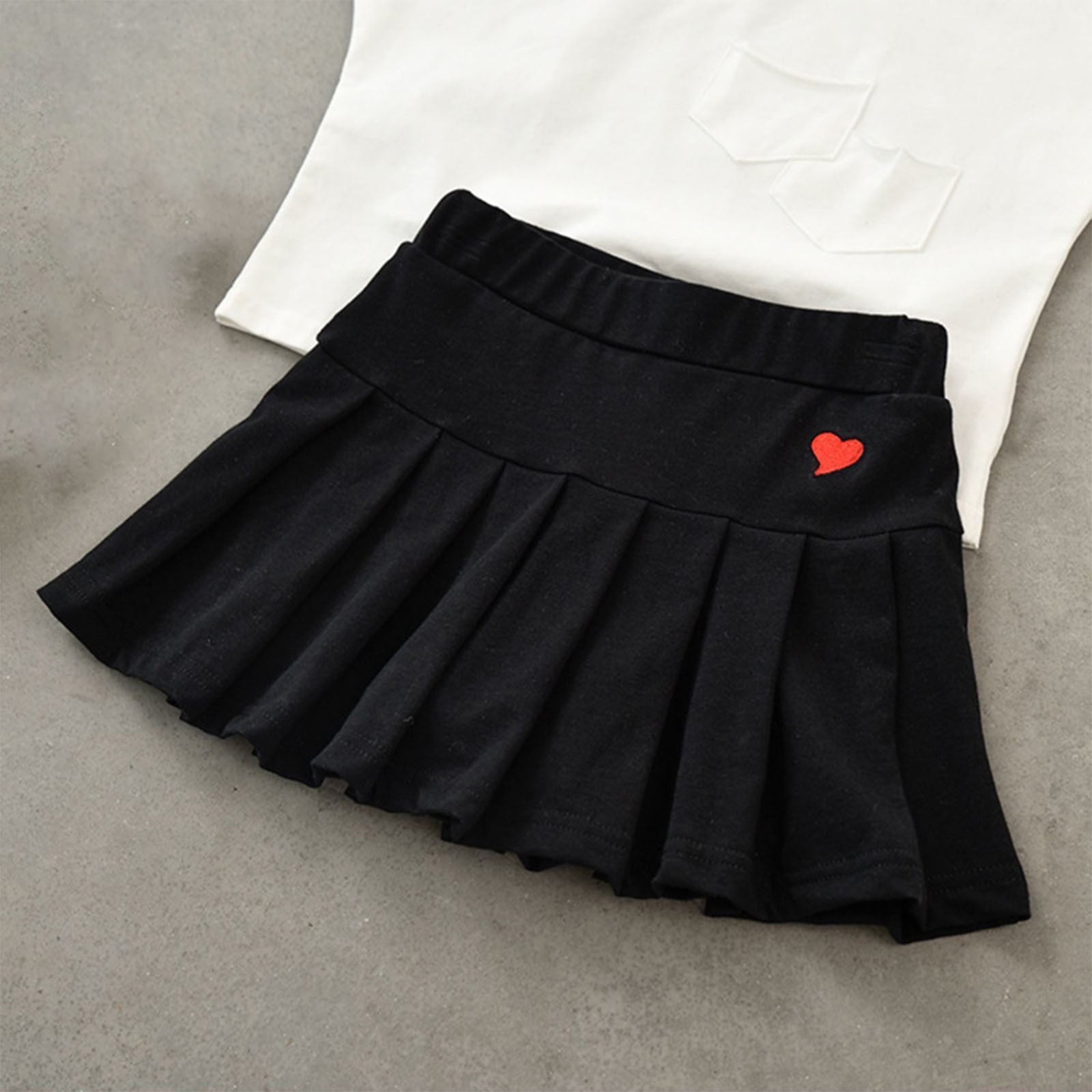 purcolt Girls High Waisted Pleated Skirt A-Line Mini Skirt School ...