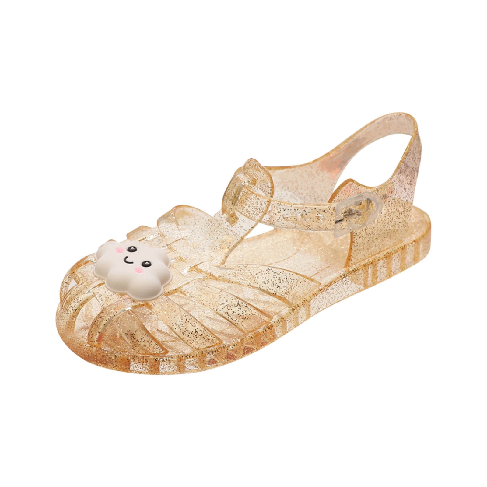 purcolt Jelly Sandals for Girls, Princess Costume Summer Dress Shoes Closed Toe Fisherman Water ...