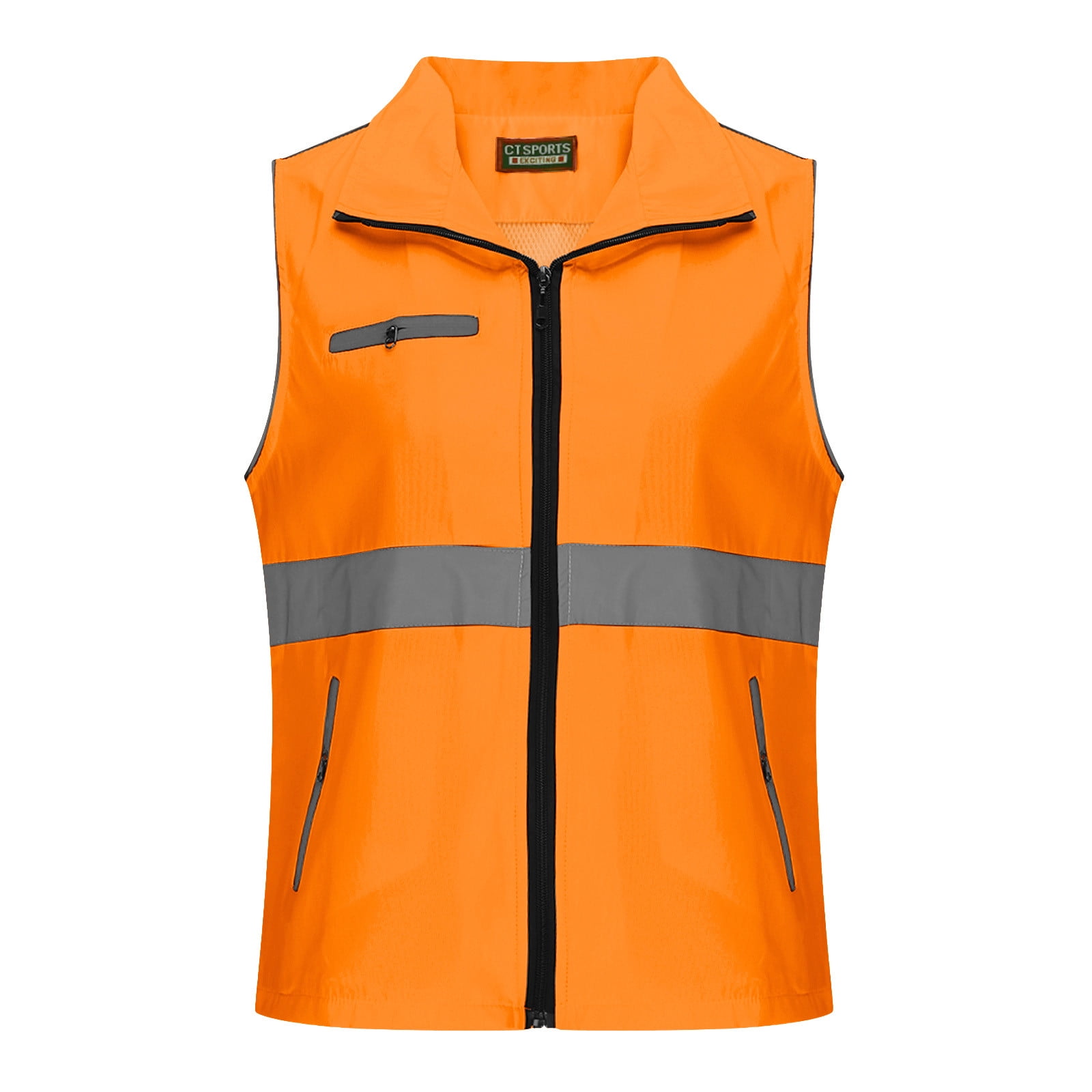 purcolt Reflective Safety Vest for Men Women with Multiple Zipper ...