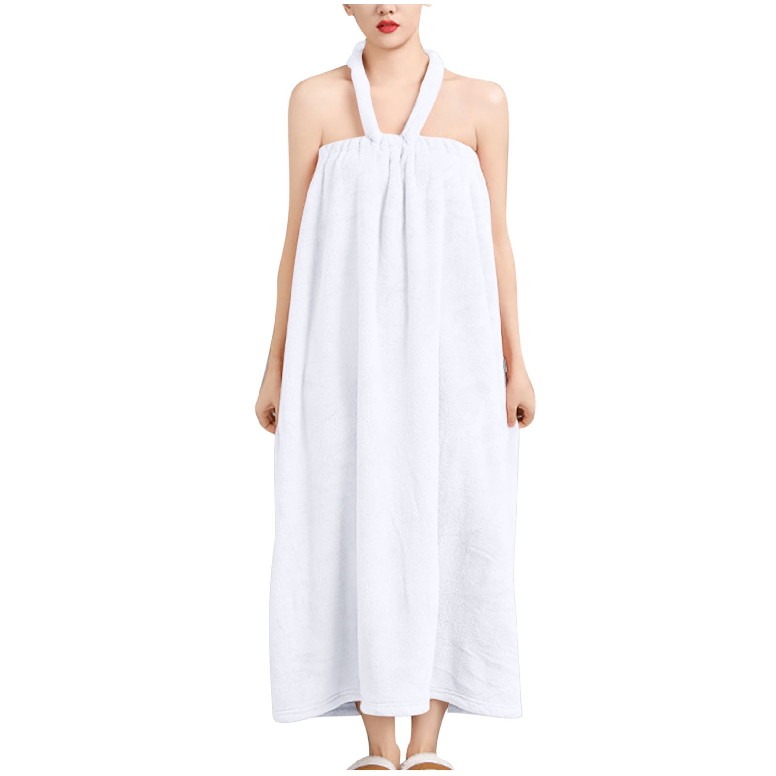 purcolt Women's Bath Wrap Towels with Strap, Coral Fleece Absorbent Spa ...