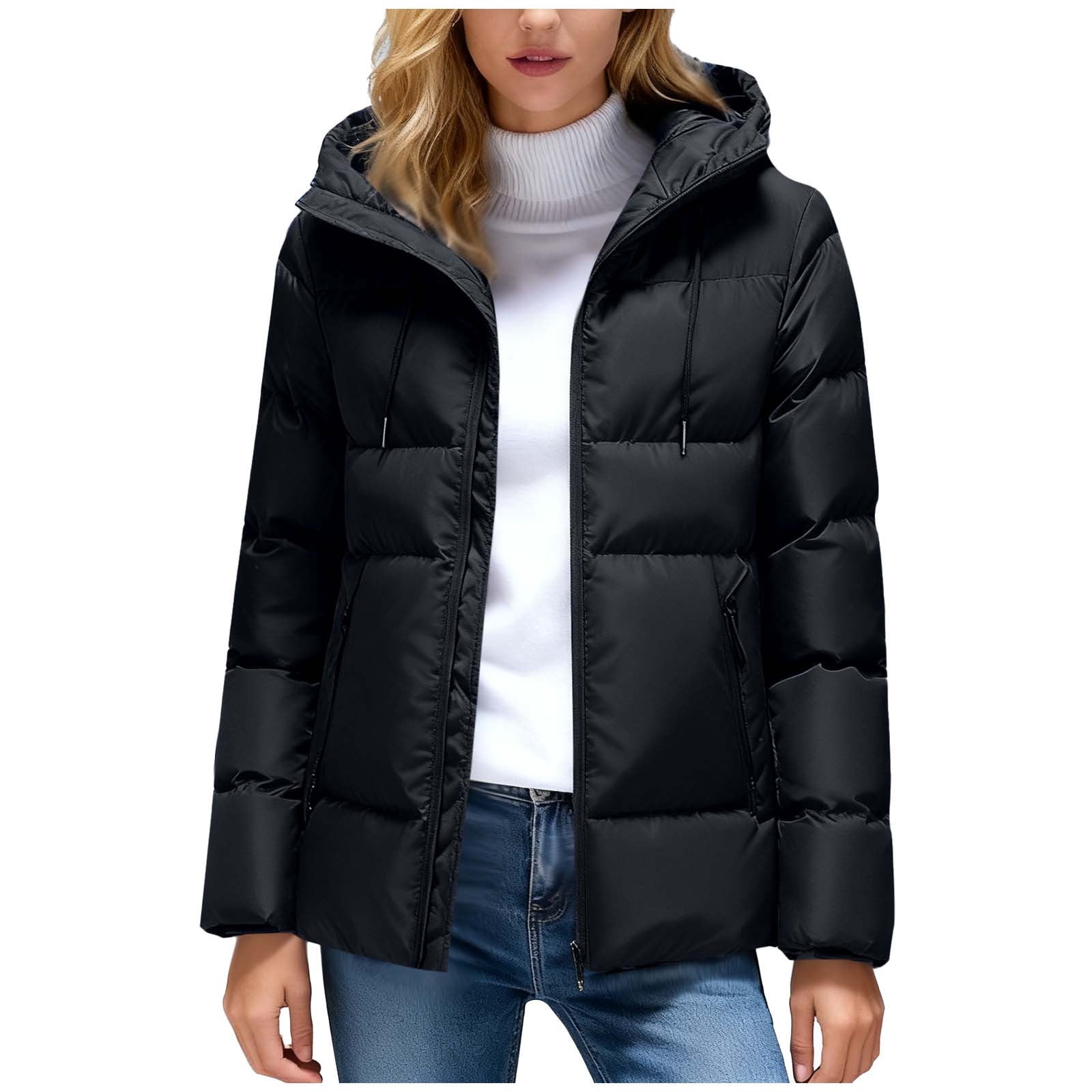 purcolt Women's Waterproof Winter Puffer Jacket Lightweight Hooded Down ...