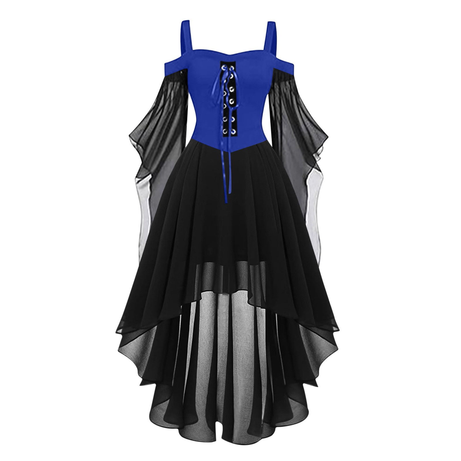 purcolt Womens Gothic Medieval Dress, Renaissance Cosplay Vintage Lace ...