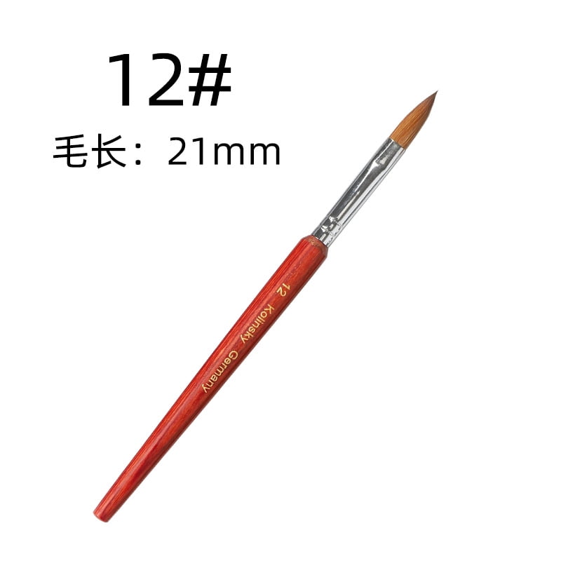 pure mink manicure crystal pen Kolinsky brush mahogany pole Siberian ...