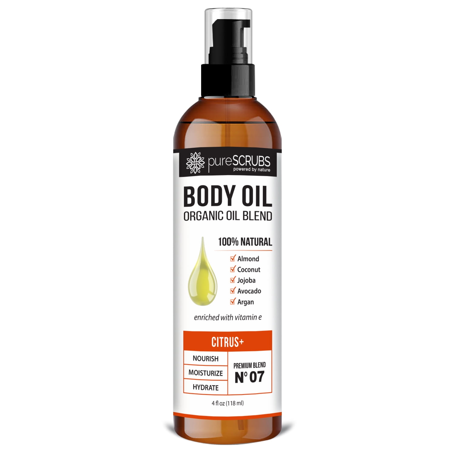 pureSCRUBS Ultra Moisturizing CITRUS+ BODY OIL Spray For Dry Skin ...