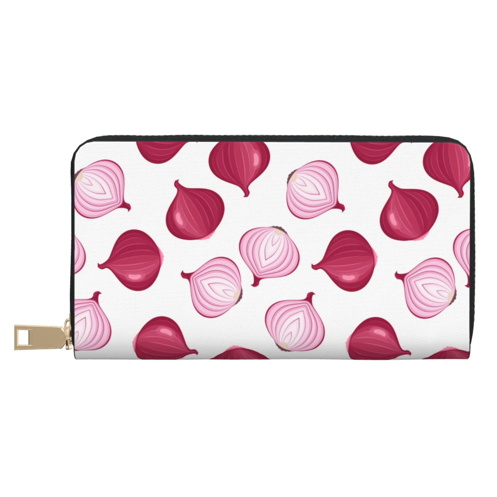 purple Onion Wallet Women, Leather Bifold Multi Card Wallet, Women's ...