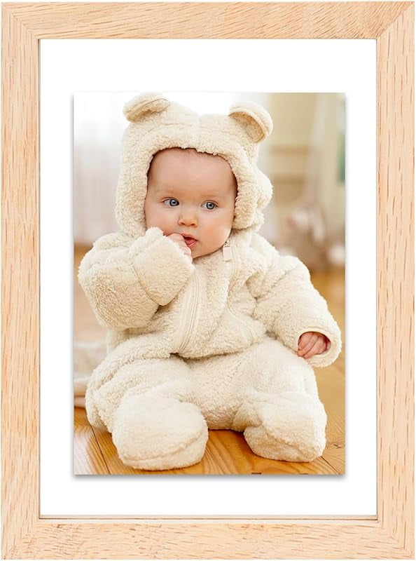 puthiac 8x10 Floating Picture Frames - 8"x10" Solid Oak Wood Picture ...