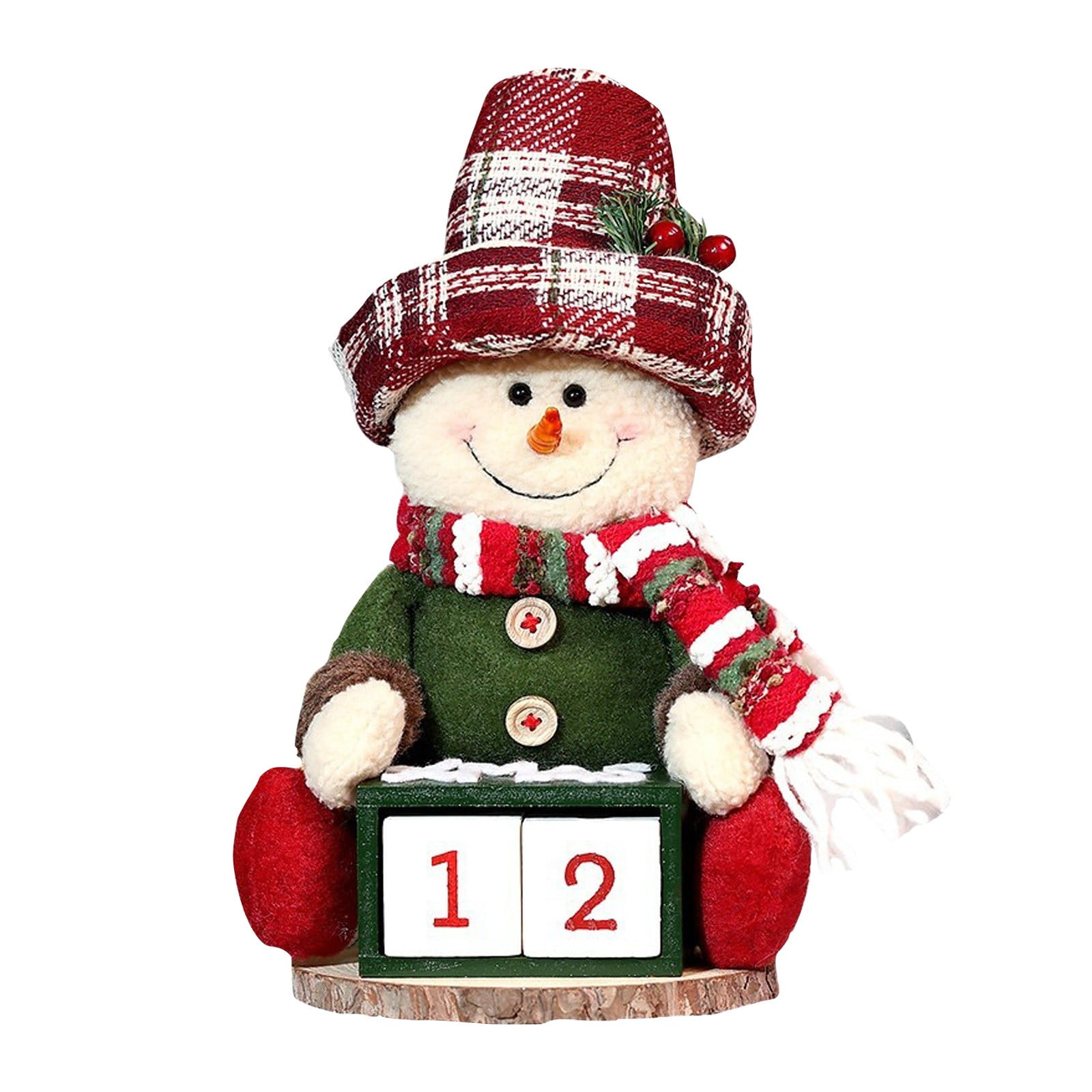 putnchl Christmas Cartoon Doll Sitting Doll Holiday Decoration Window ...