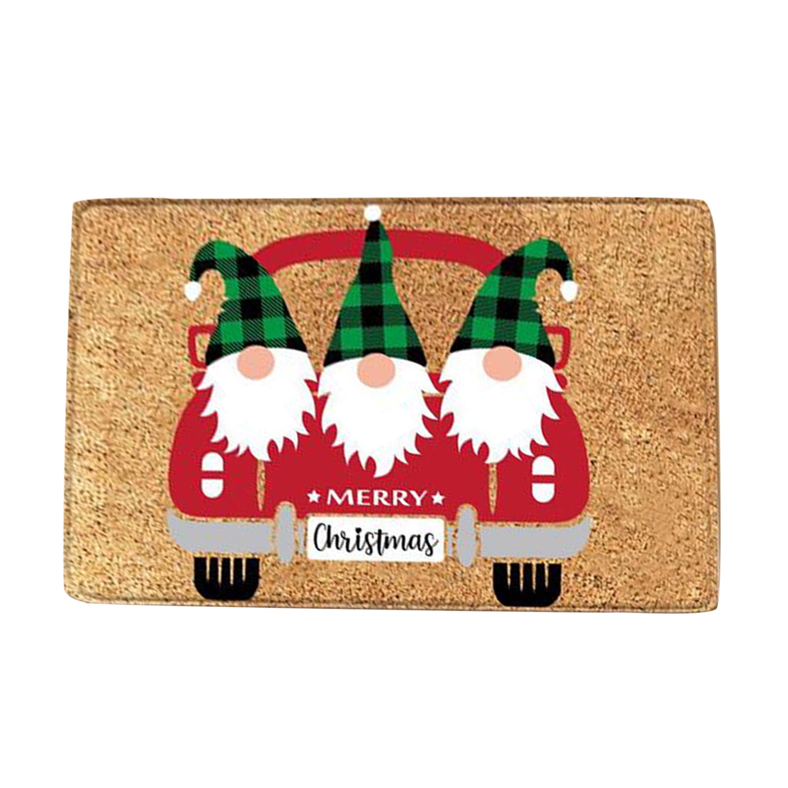 putnchl Christmas Festival Decoration Front Door Carpet Indoor Outdoor ...