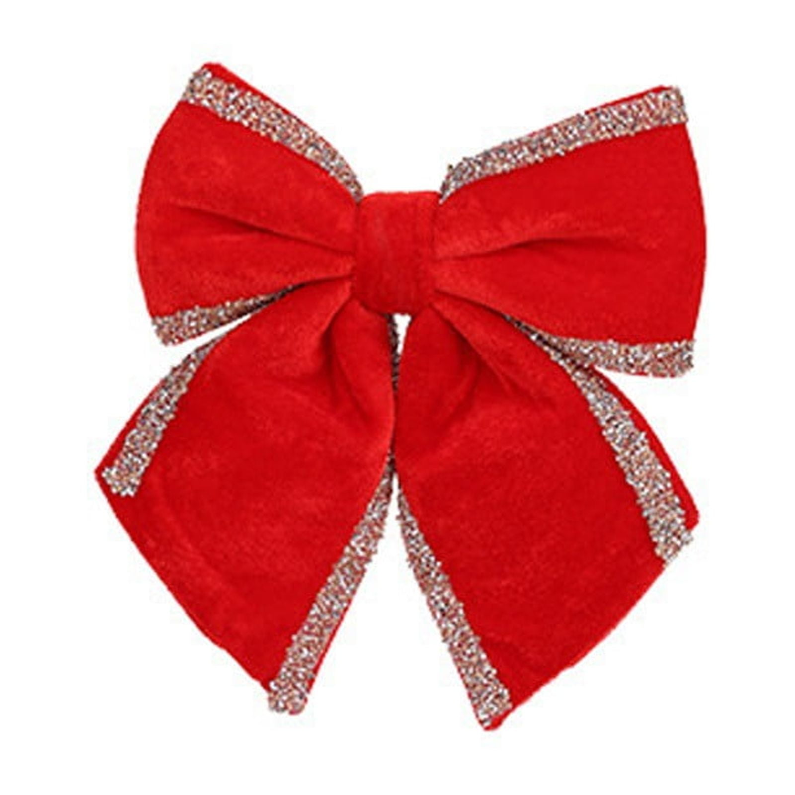 putnchl Christmas Flannel Sticky Powder Fabric Bow Christmas Tree ...