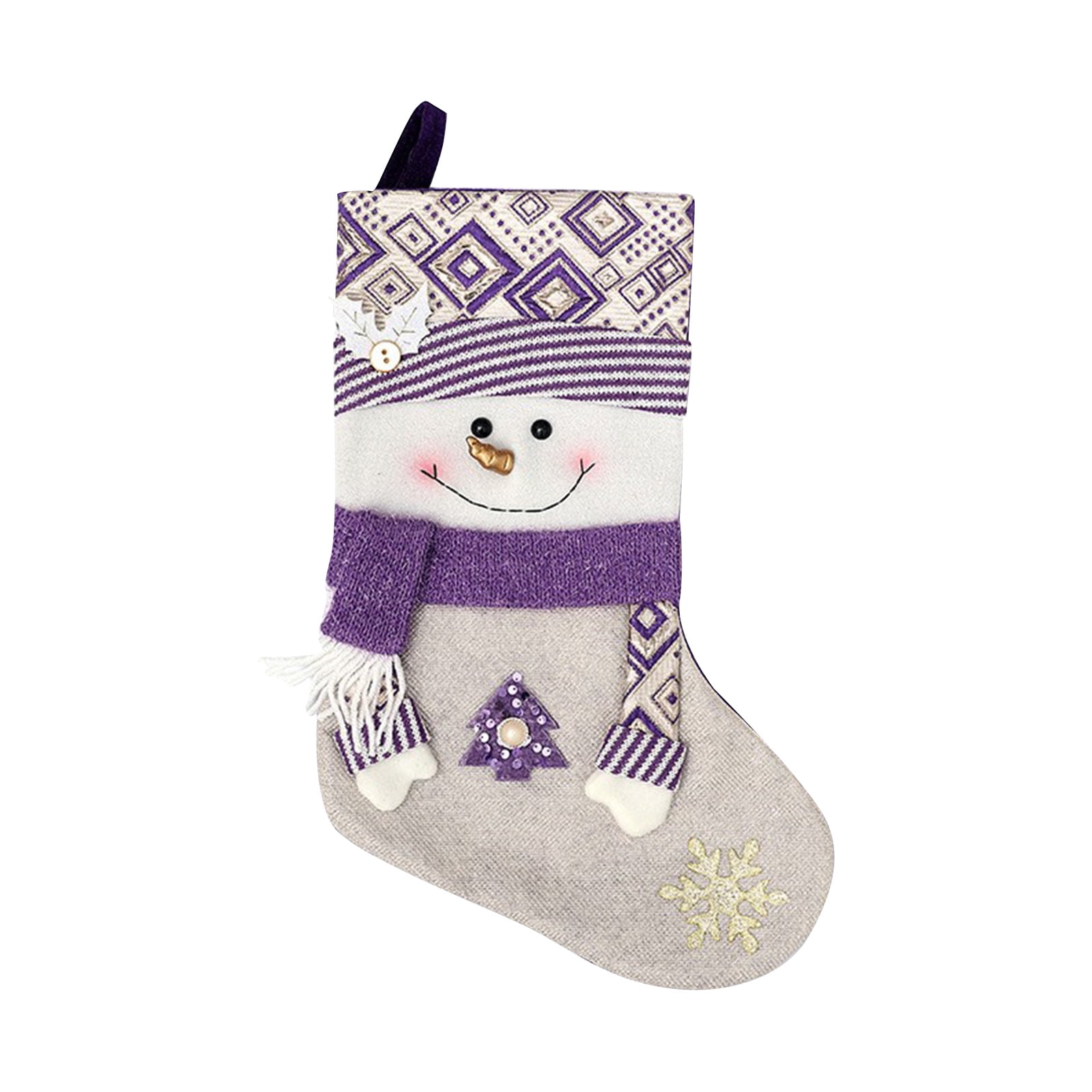 putnchl Cute Christmas Stocking, Santa Boots For Stuffing, Hairy Santa ...