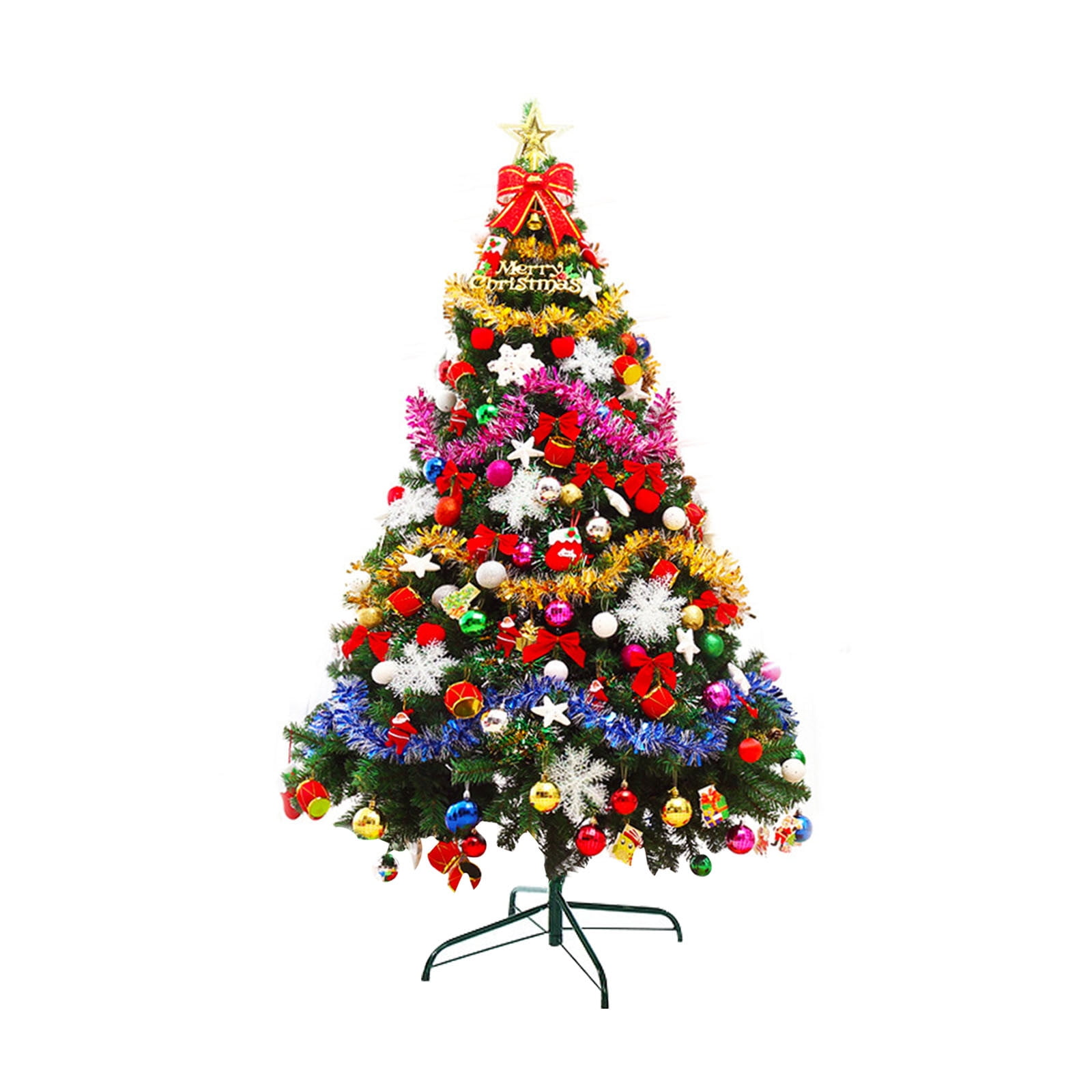 putnchl Foldable Christmas Tree With Multiple Decorations For Kids ...