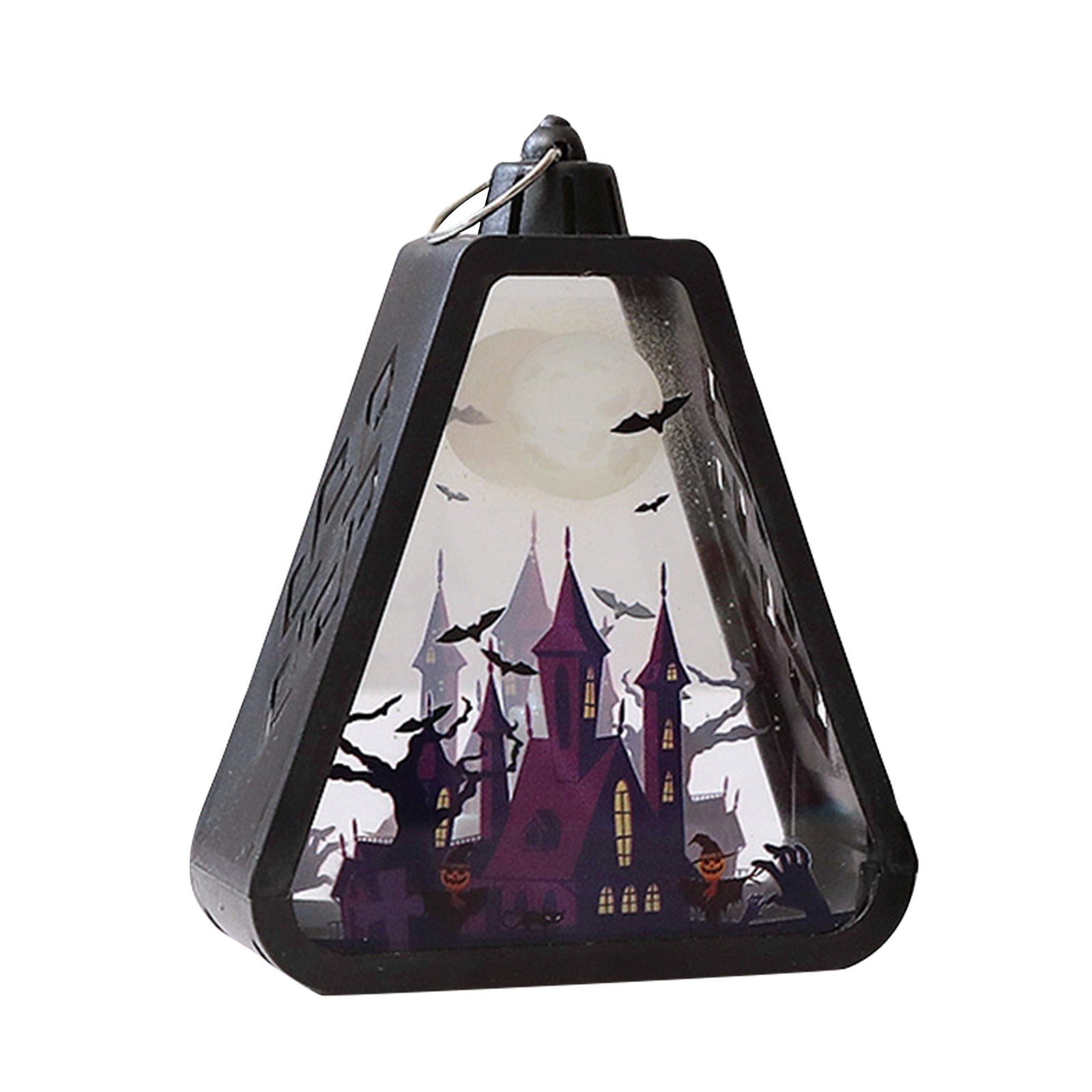 putnchl Halloween Decorations, LED Shadow With Haunted House Scenes ...