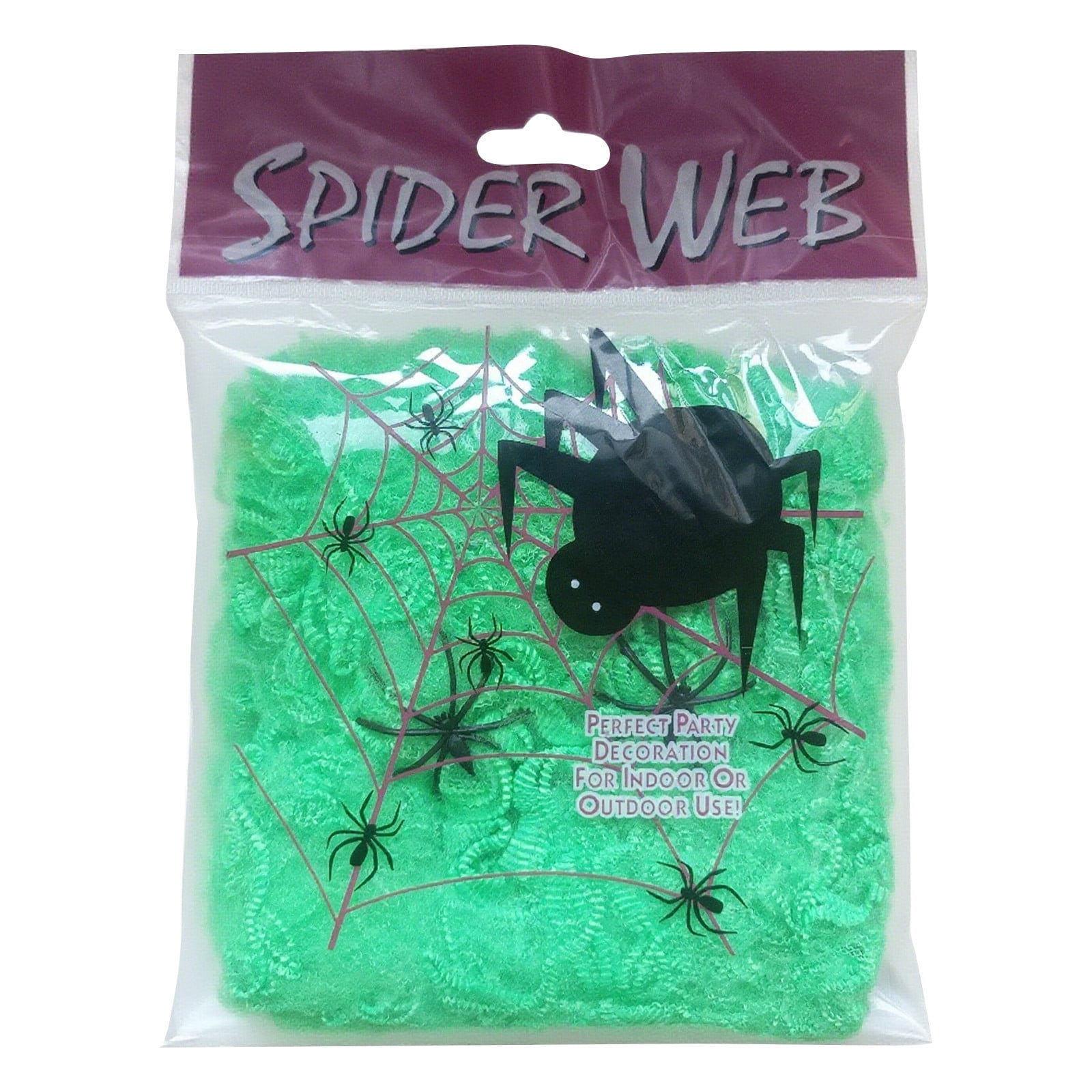 putnchl Spider Webs Halloween Decorations With Fake , Super Stretch ...