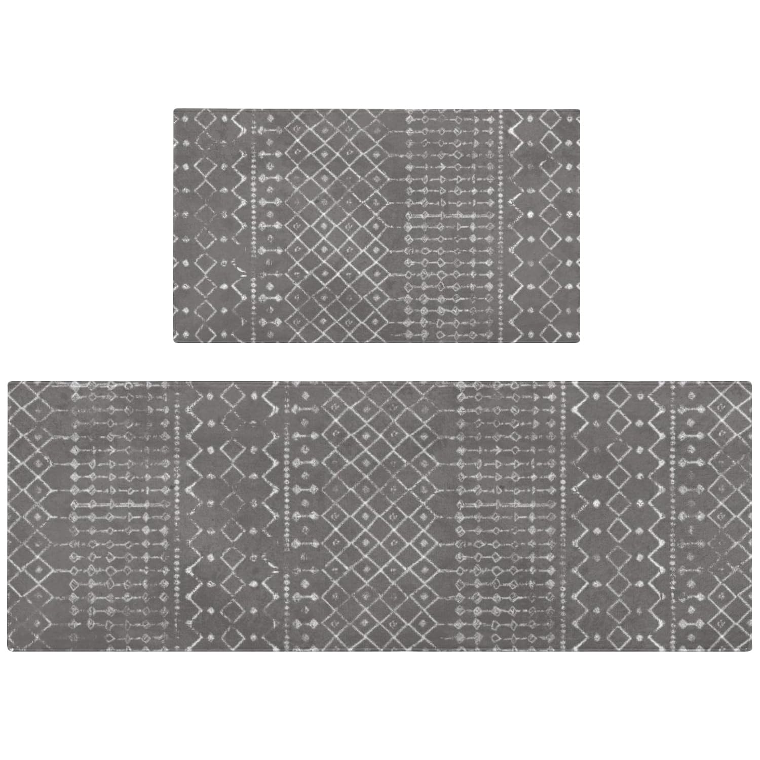 puwbnhj Kitchen Rugs and Mats Non Skid Washable Set of 2,Boho Moroccan ...