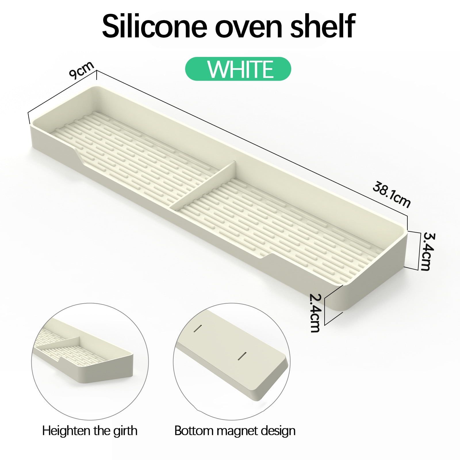 pvdgvd 1pc 15IN Stove Top Magnetic Shelf, Kitchen Organizer Over Stove ...