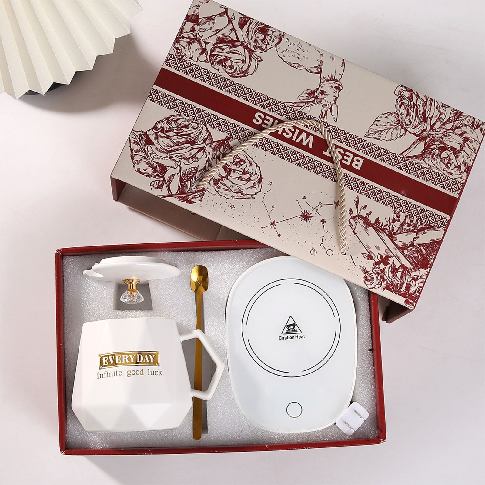 pvdgvd 55 Degree Constant Temperature Ceramic Mug, Gift Box Set with ...