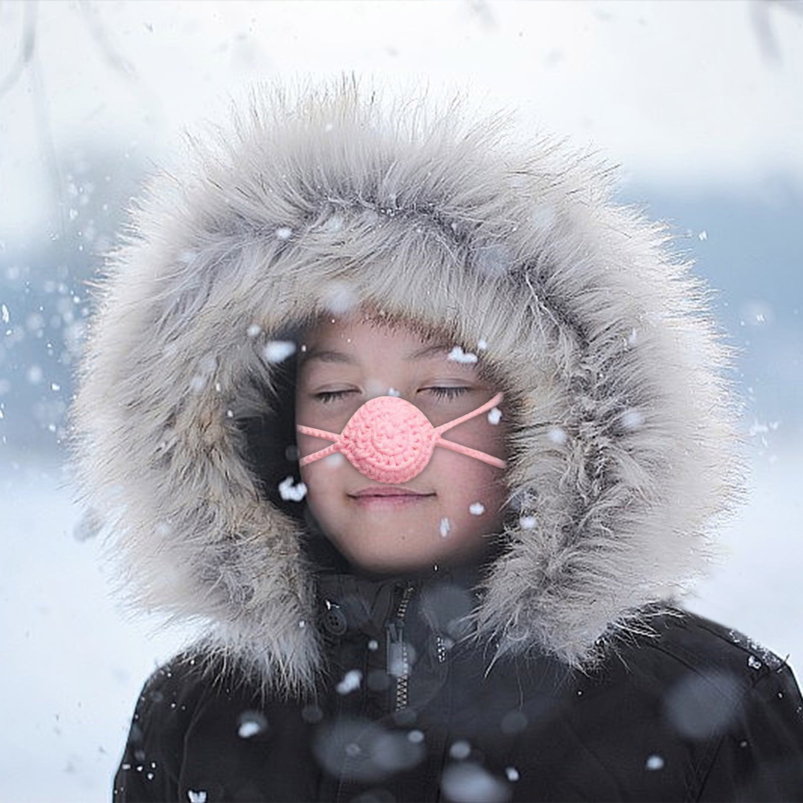 pvdgvd Bikini Nose Mask Woven Yarn Nose Mask For Warmth Wind Resistance ...