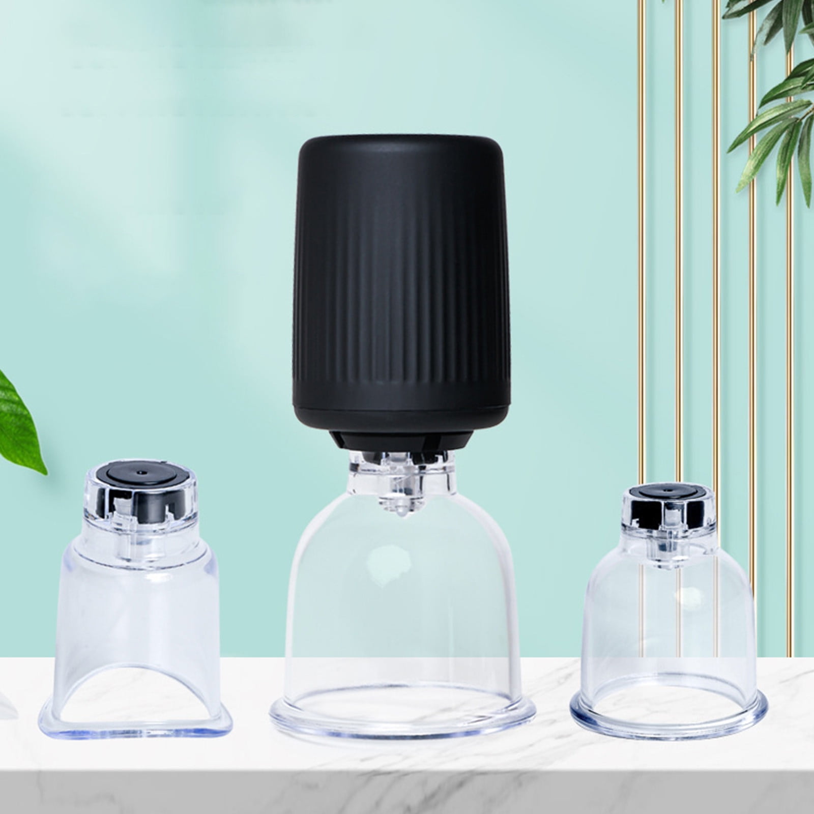 pvdgvd Cupping Set, Rechargeable with 6 Vacuum Suction Cups, Automatic ...