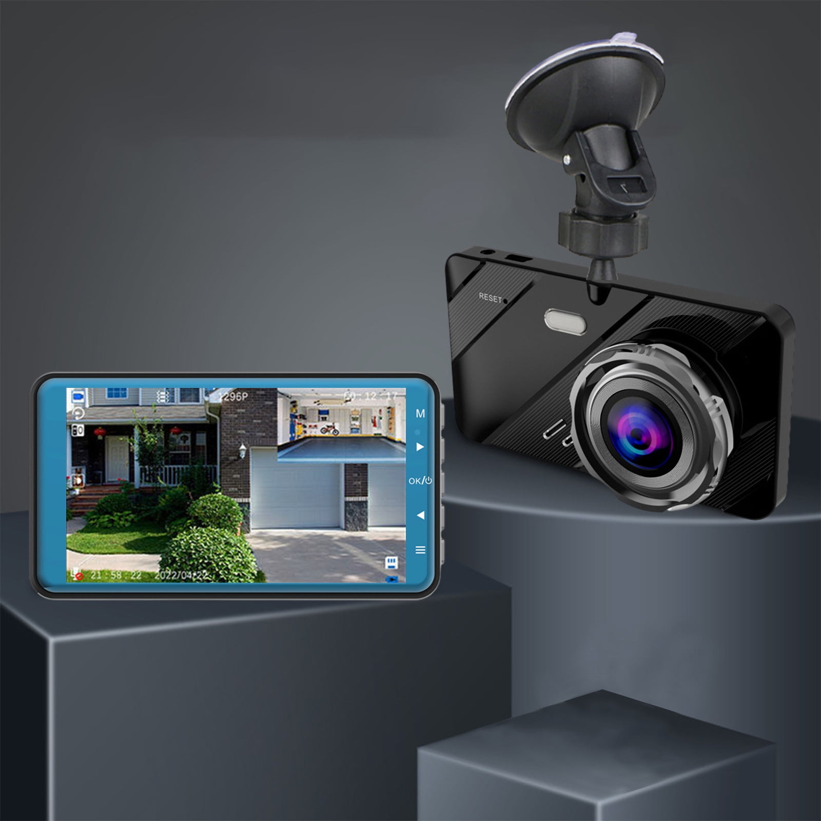 pvdgvd Dash Cam,1080P FHD DVR Car Driving Recorder 4.0Inch IPS Screen ...