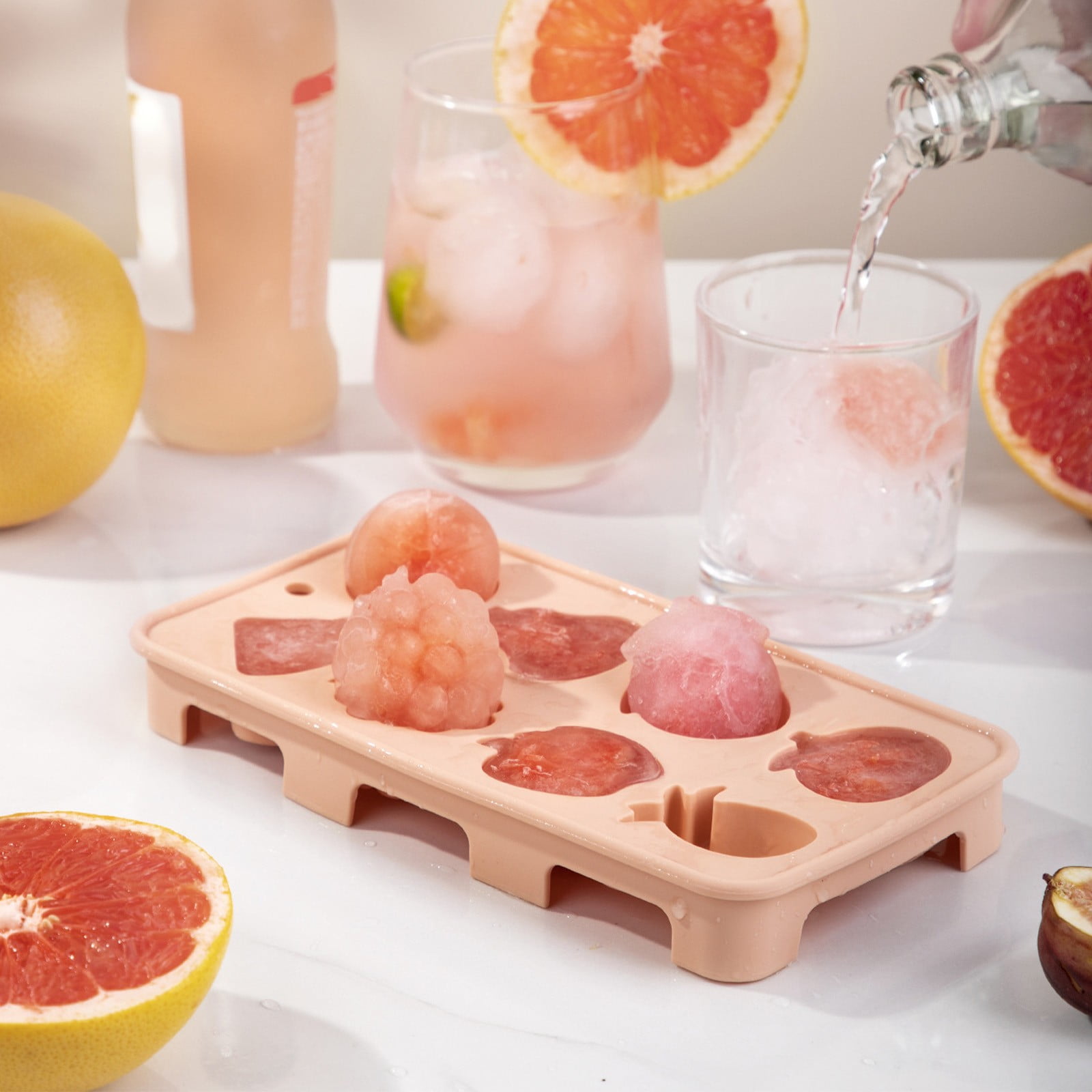 pvdgvd Fruit Shape Ice Compartments - For Cocktails and Whisky, Multi ...