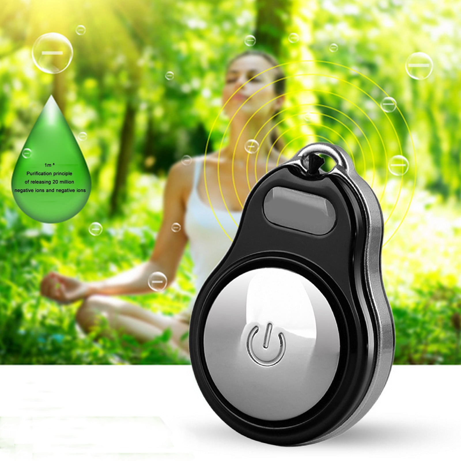 pvdgvd Hang Neck USB Charging Purifier, Wearable Mini Portable Necklace ...