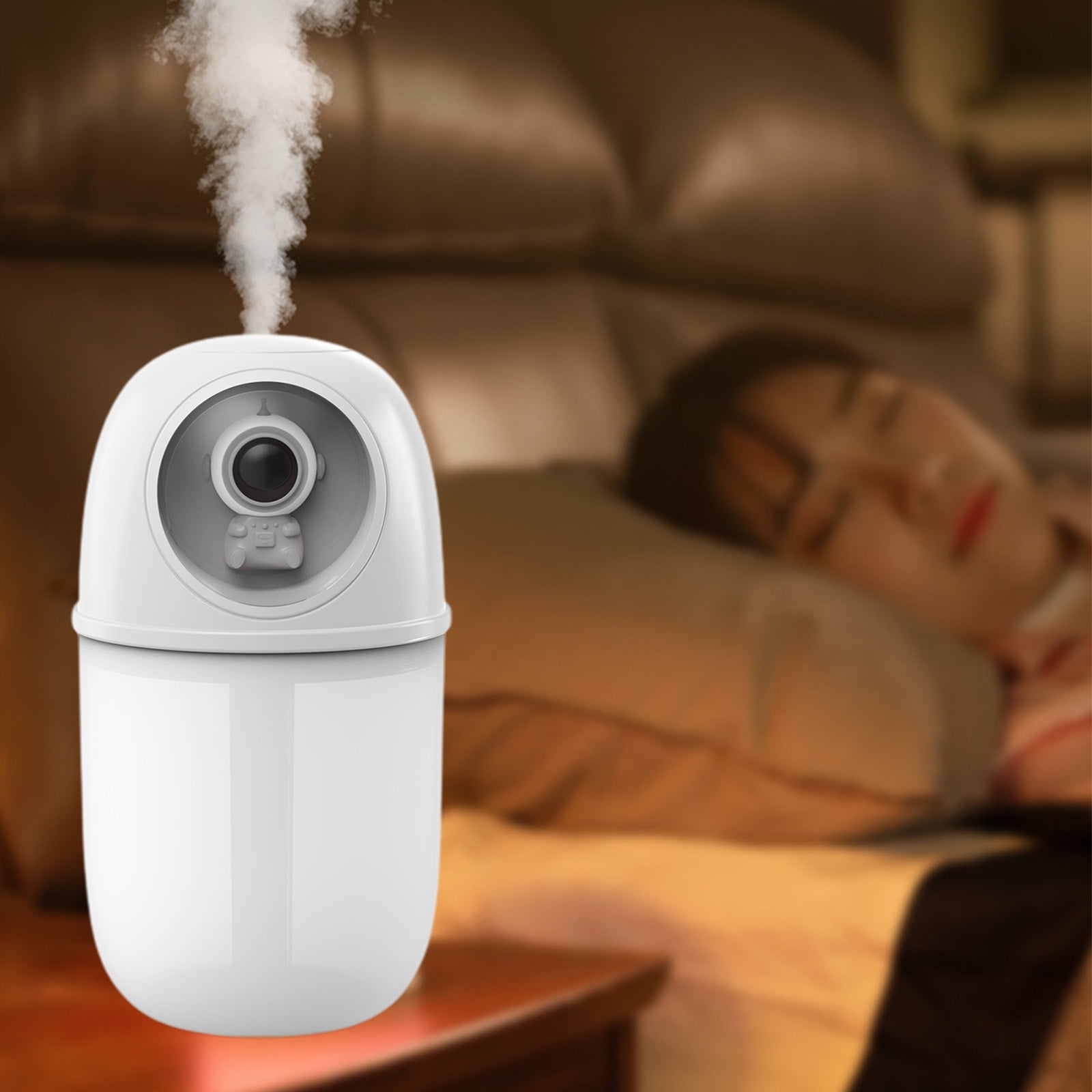 pvdgvd Humidifier with 7 Colors Oil Diffusers, Upgraded Noise-Reduction ...