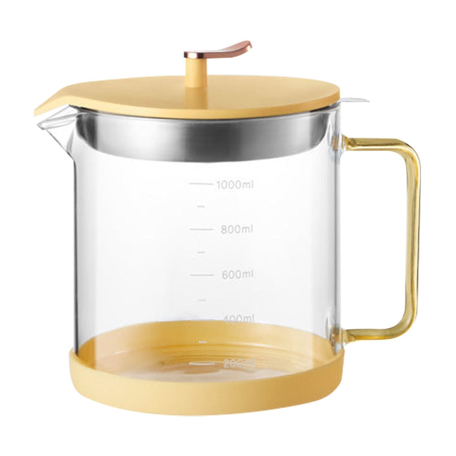 pvdgvd Kitchen Oil Filter Pot, Large Capacity Storage Container with ...