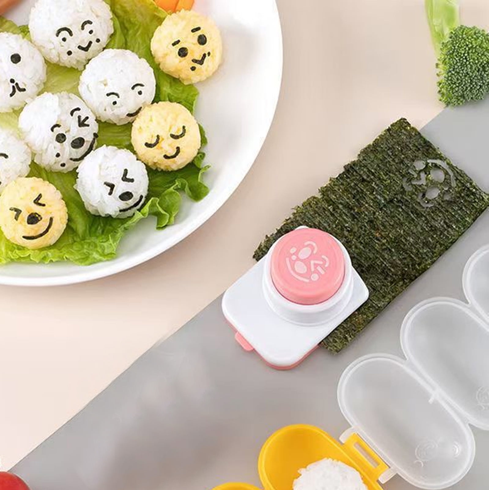 pvdgvd Nori Rice Embosser - Seaweed Face Stylist, DIY Rice Bento ...