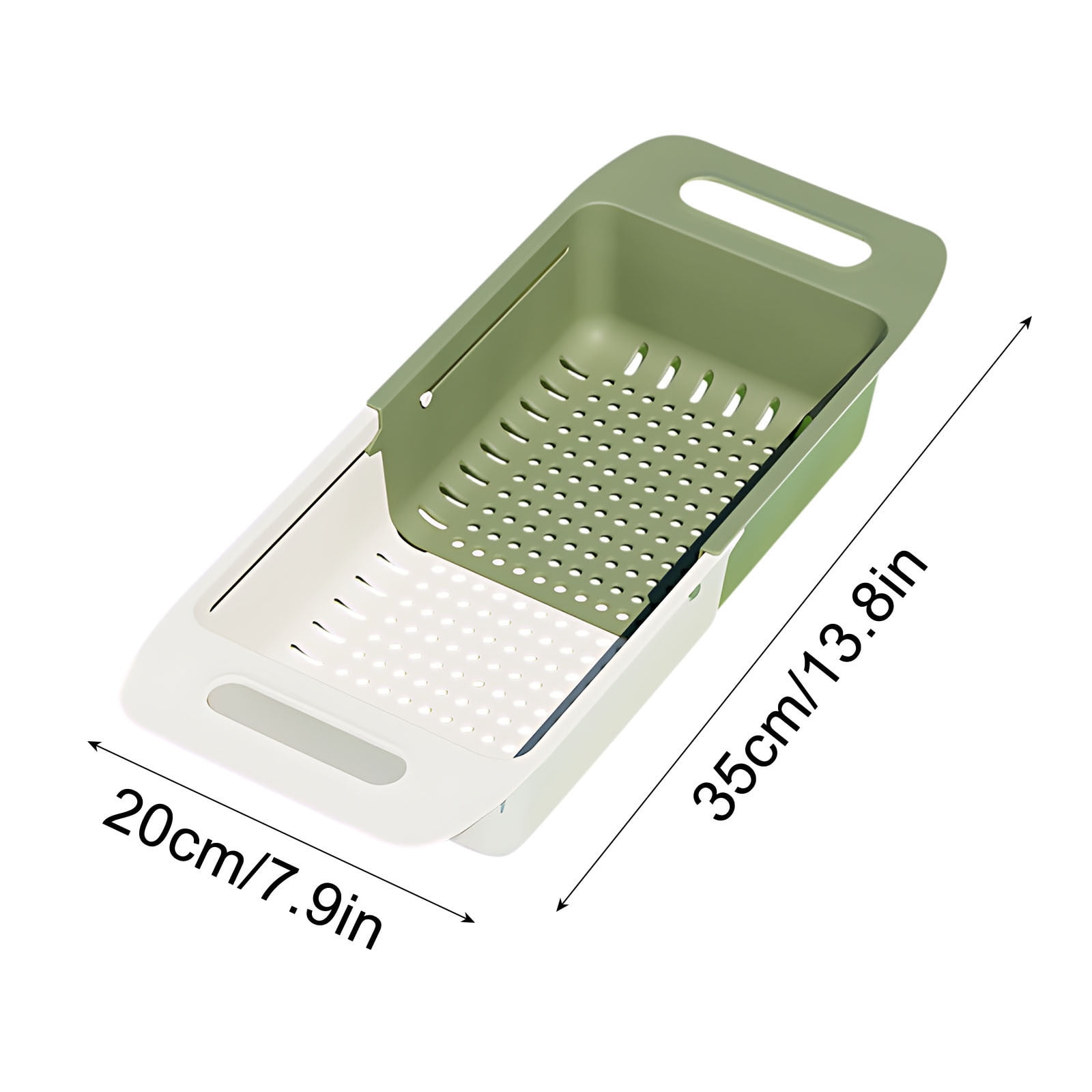 pvdgvd Telescopic Vegetable Washing Basin Basket, Kitchen Sink Fruit ...