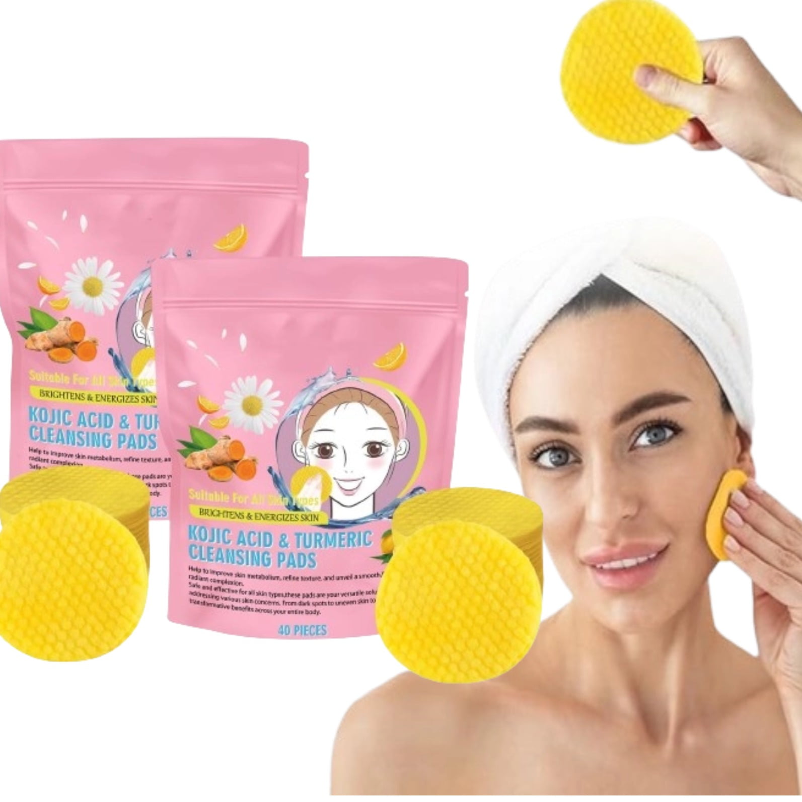 pwidon Turmeric Kojic Acid Pads,Phor Essentials Turmeric Kojic Acid ...