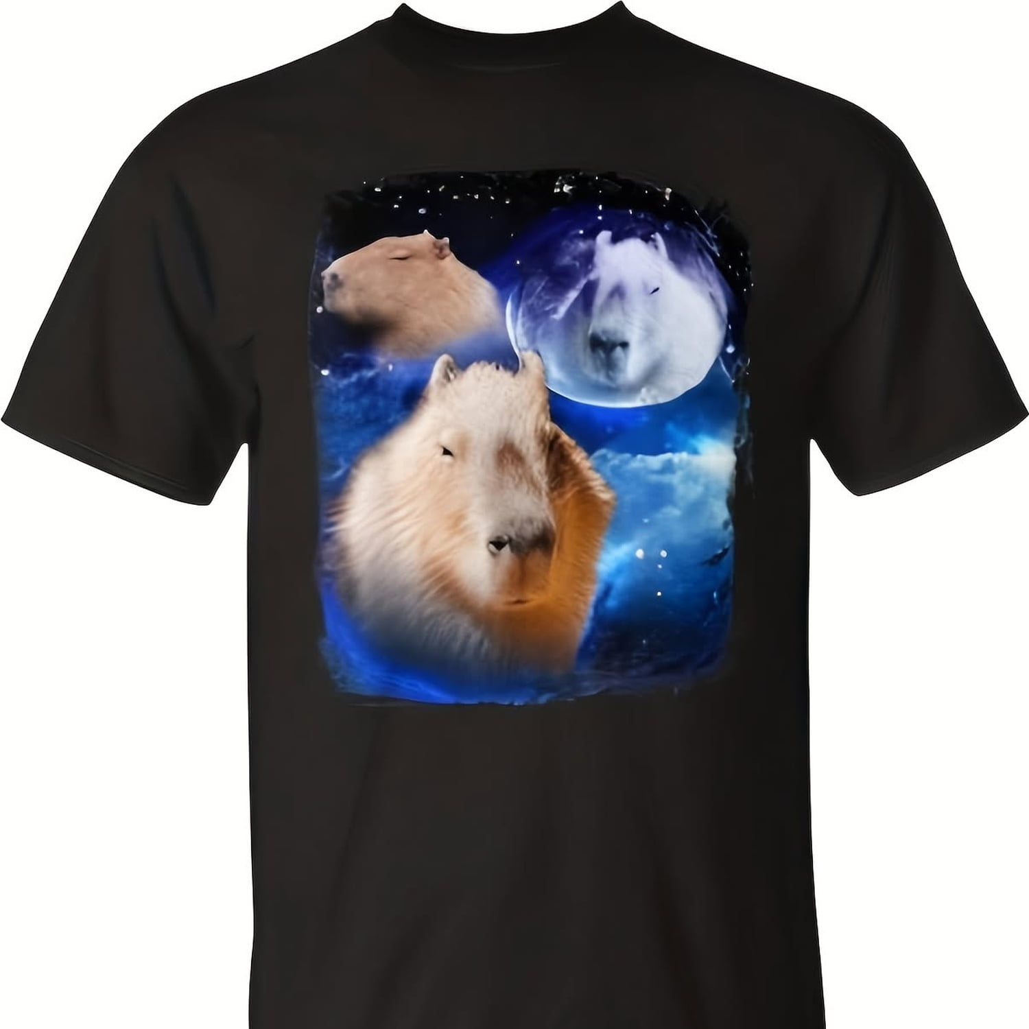 pybara Meme Moon pyba Vintage Kawa T-Shirt - Walmart.com