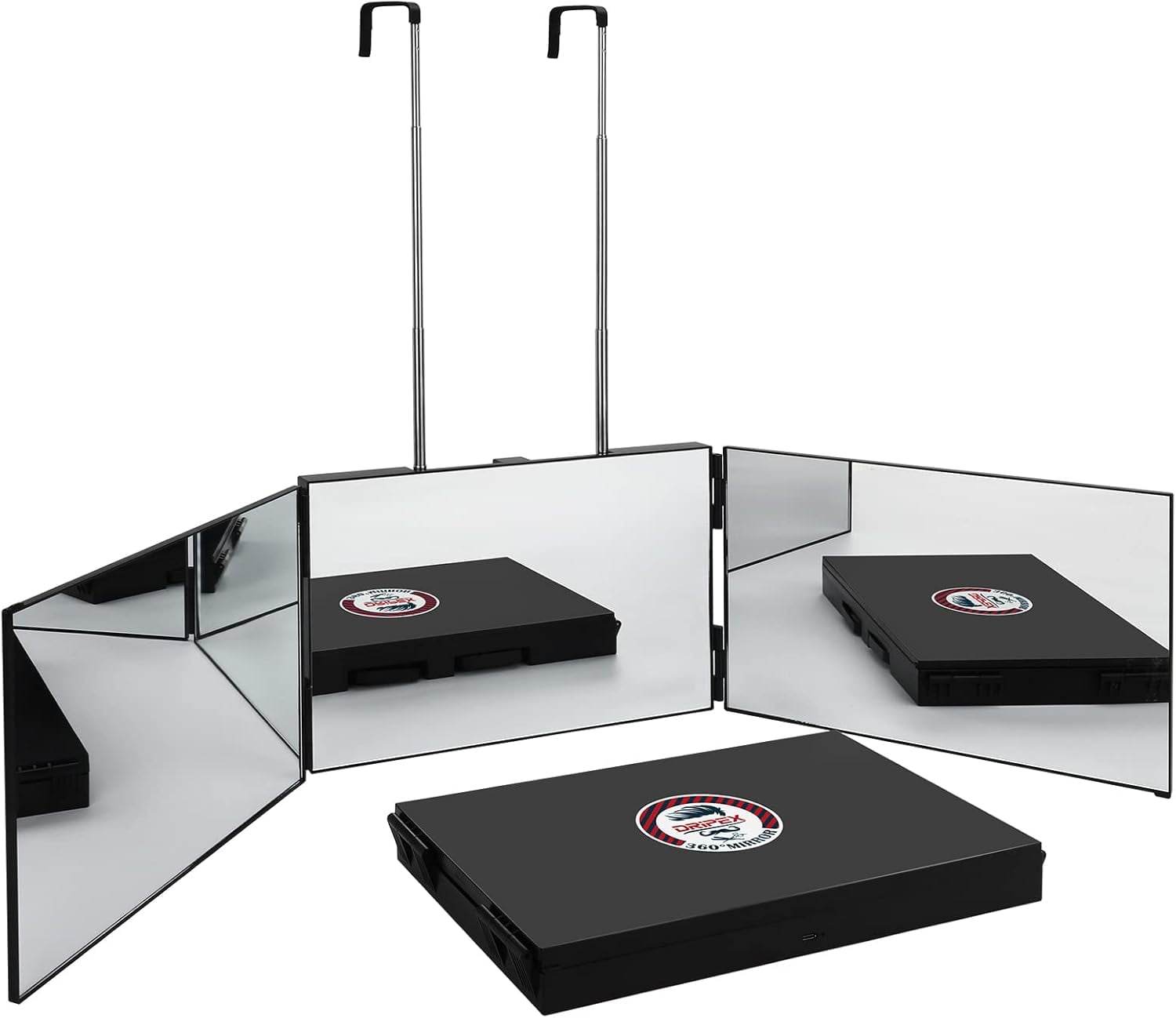 q 3 Way Mirror (Black Without Led) - Walmart.com