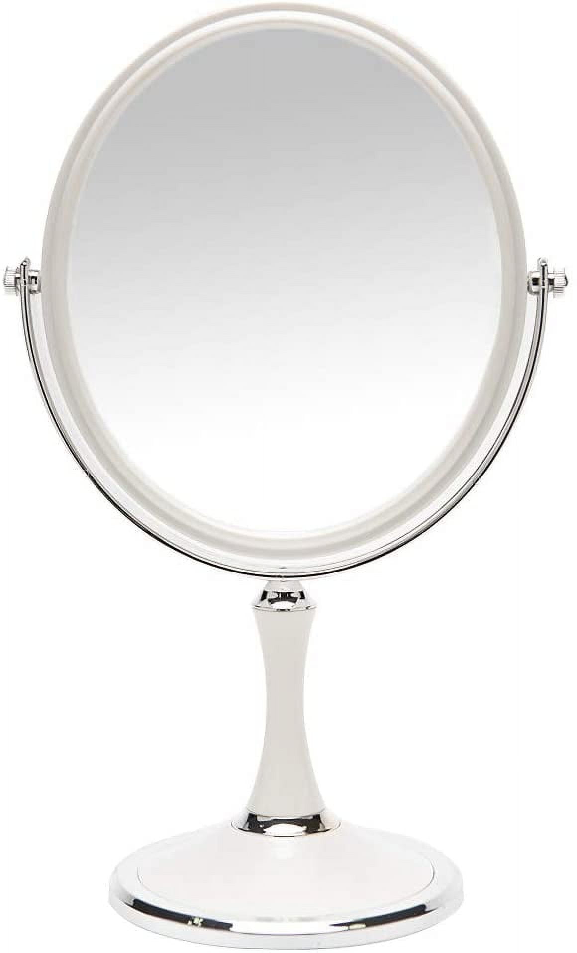 q Vintage Table Mirror with Stand 8-inch Double Sided Swivel 1X/3X ...