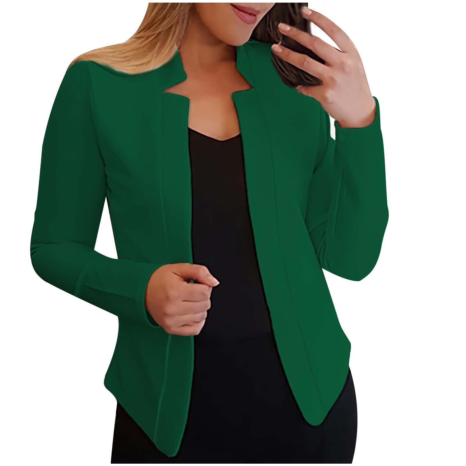 qILAKOG Women's Blazers & Suit Jackets Womens Casual Blazers Open Front ...