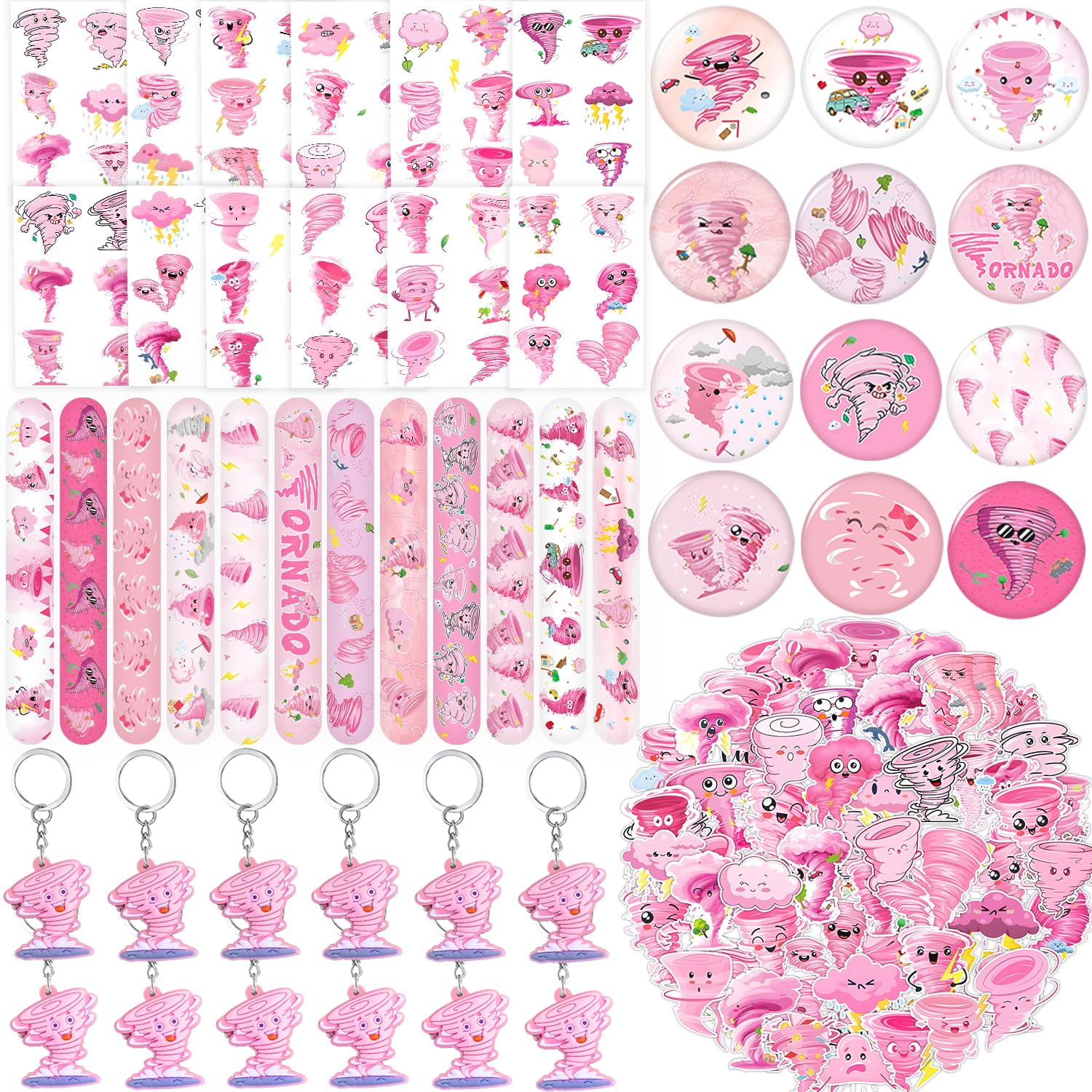 qhqqwzxqc 98 PCSITSC Pink Tornado Party Favors, Two Nado Party ...