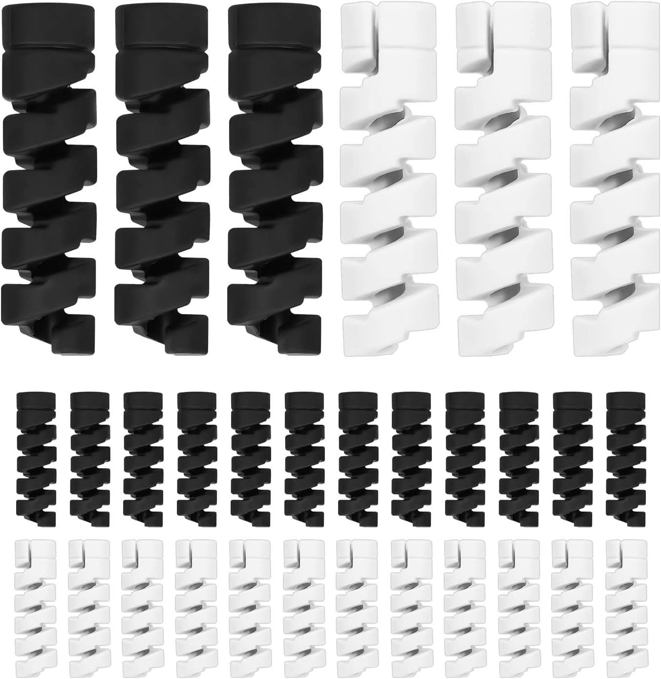 qianglong 60pcs Charger Cable Saver Protectors, Silicone Cord Saver ...