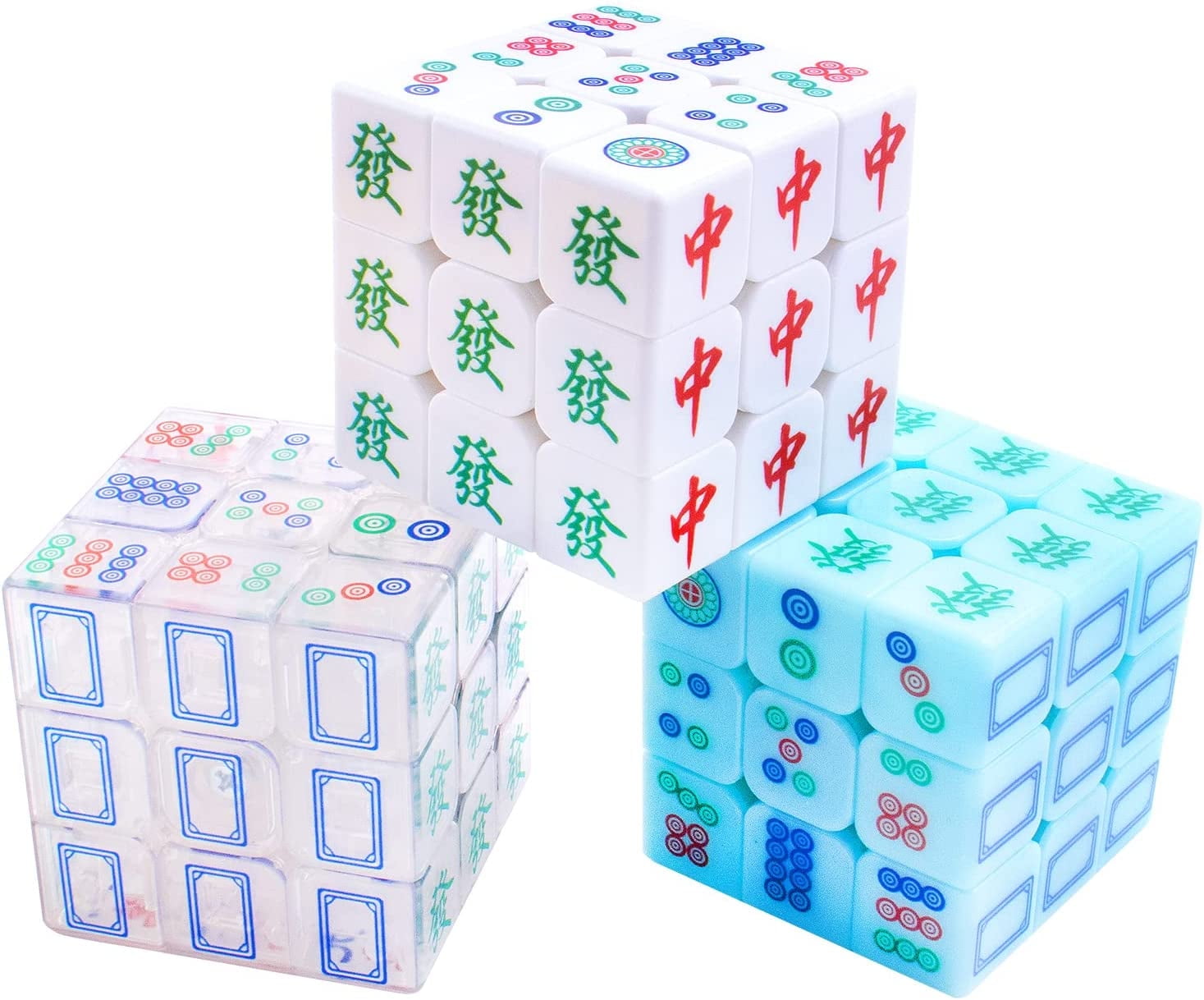 qianglong Mahjong Magic Cube Set 3x3 Mahjong Cube （3 Packs） - Walmart.com