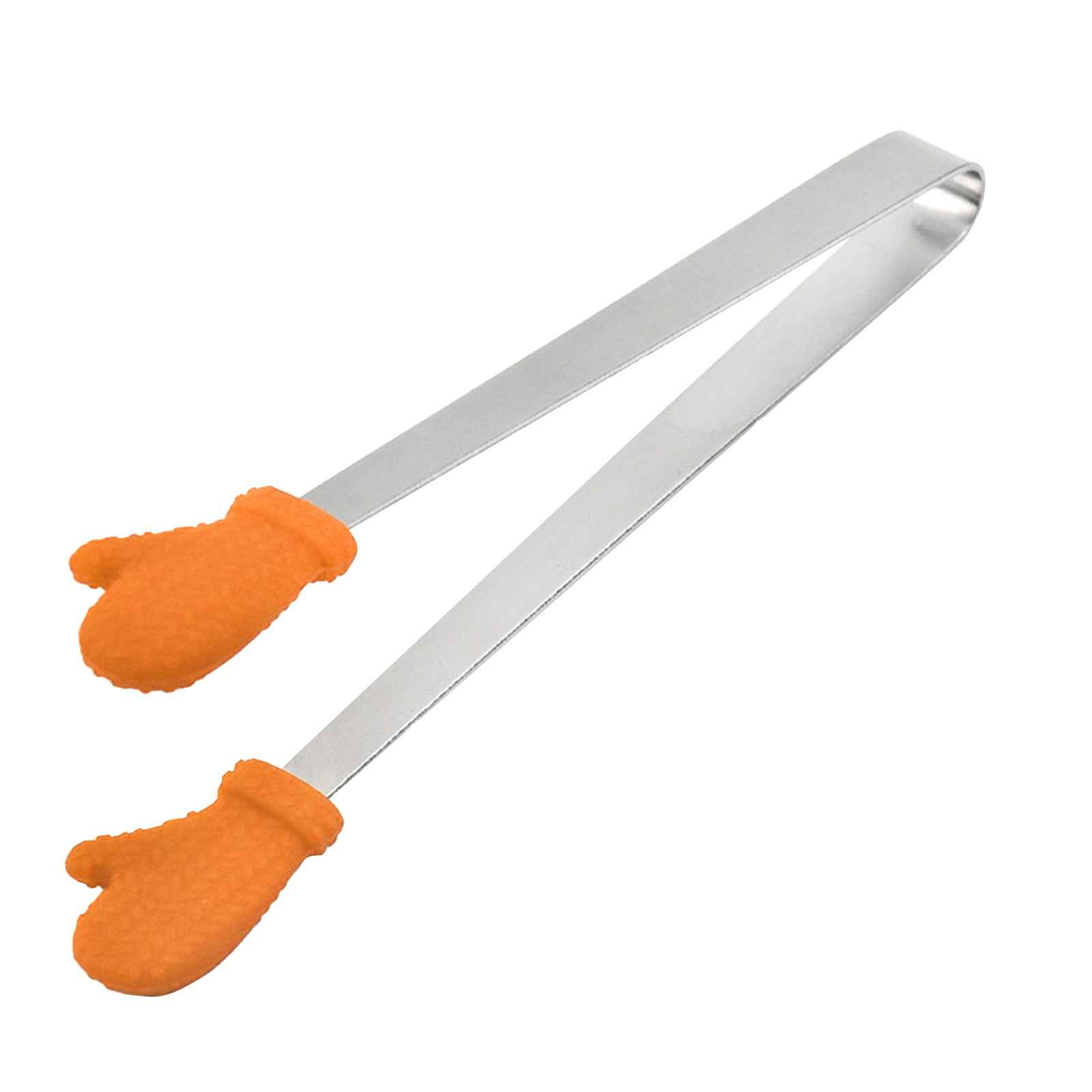 qiangxu,Mini Food Tongs Gloves/Heart Shape Stainless Steel with Silicon ...