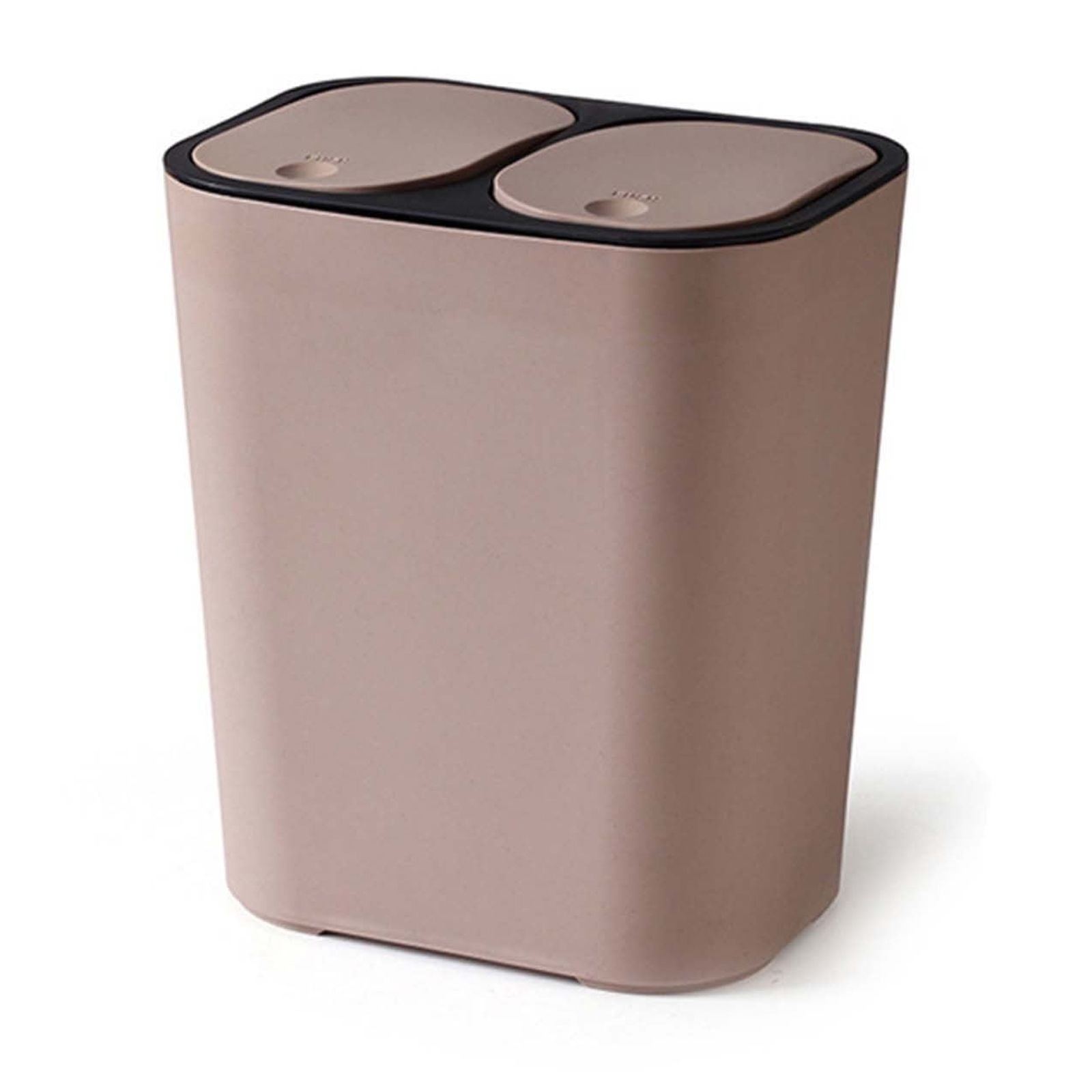 qiangxu,Small Plastic Trash Can Durable Double Garbage Cans with Lid No ...