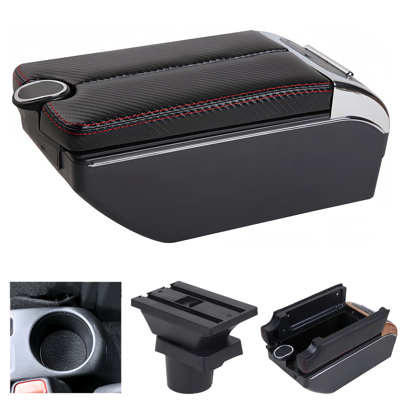 qiden Armrest Box for Toyota Vios/Yaris L Sedan 2002 2003 2004 2005 ...