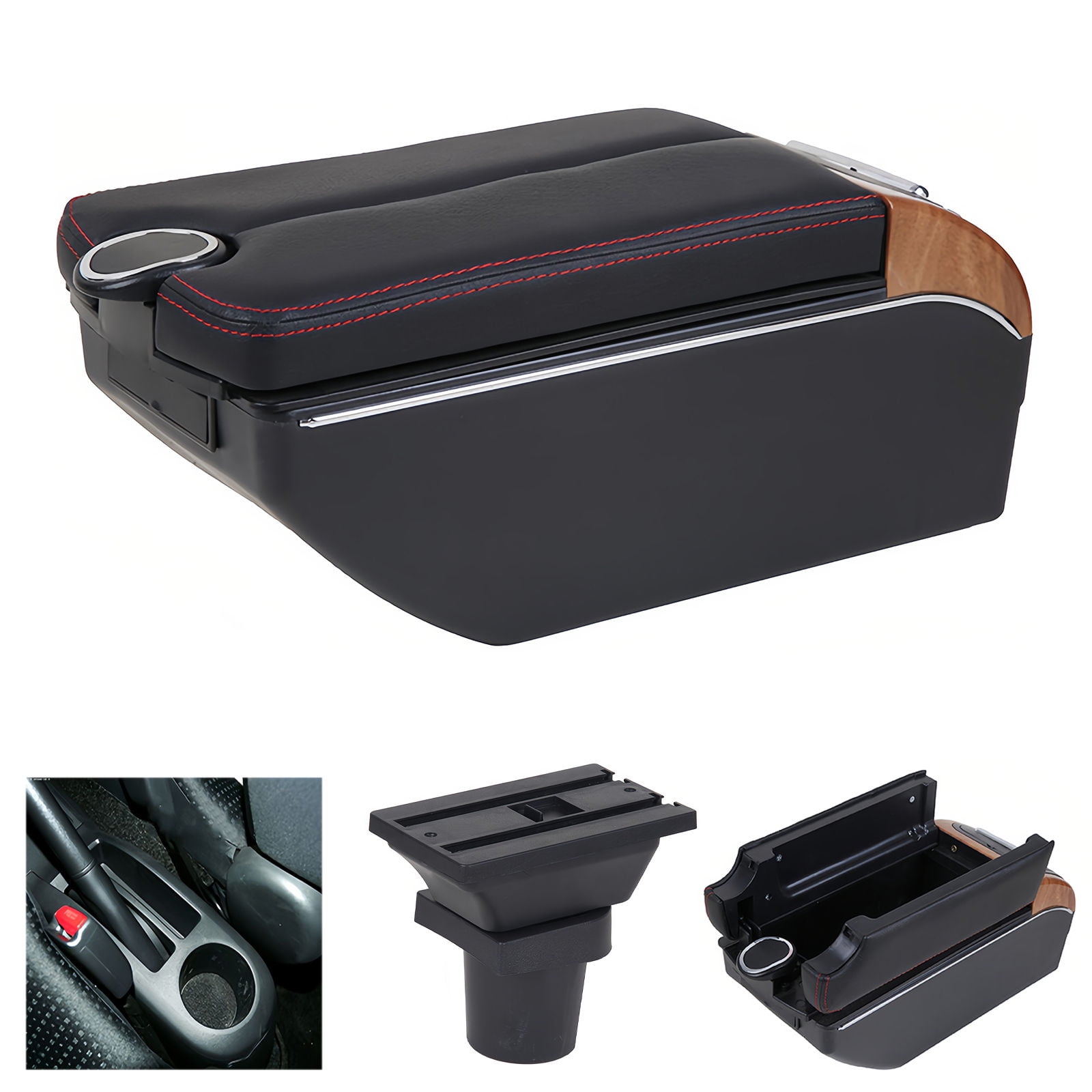 qiden Armrest Box for Toyota Yaris Vitz 2006 2007 2008 2009 2010 2011 ...