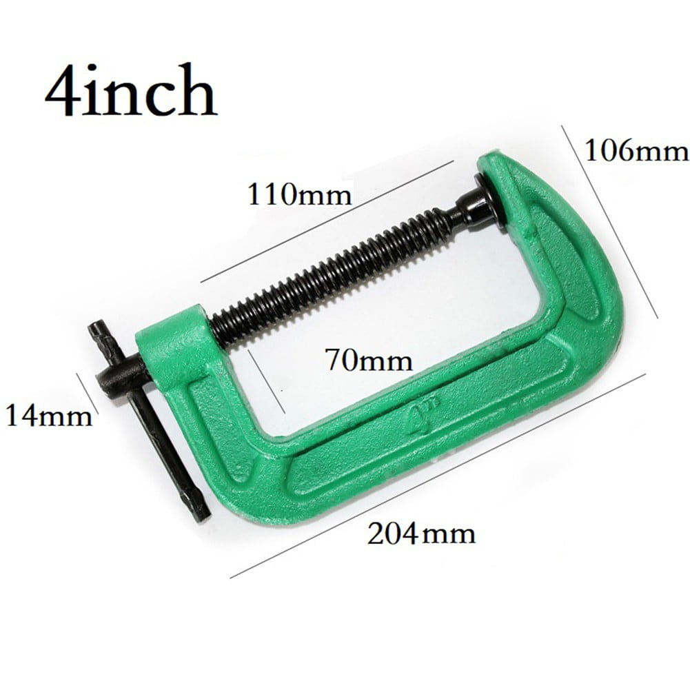 qiya 1-10 inch G-type Clamp Woodworking Fixture Iron Strong Clamp Heavy ...