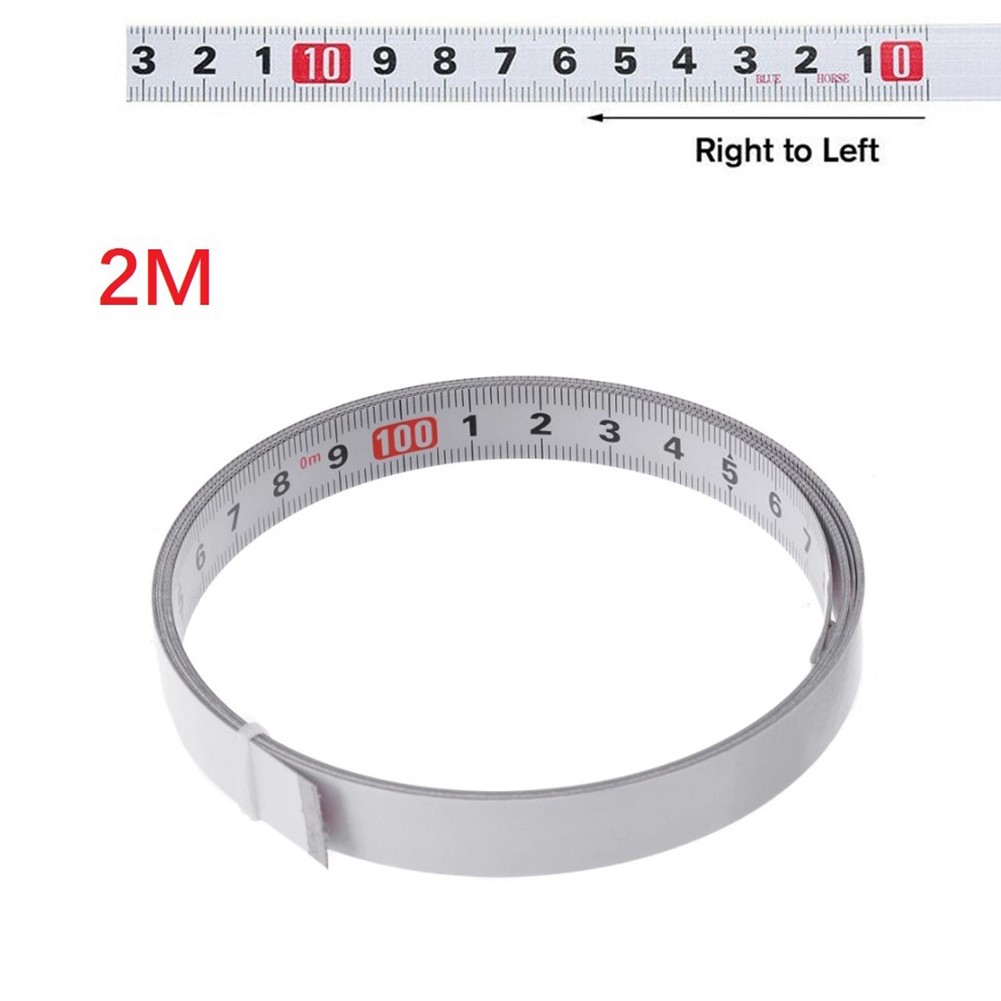 qiya 1/2/4M Self Adhesive Metric Scale Ruler Miter Track Tape Measure ...