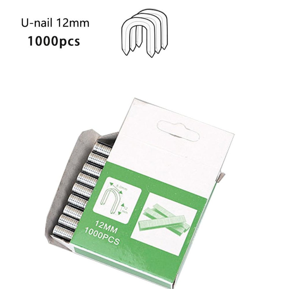 qiya 1000Pcs U/ Door /T Shaped Nail Shaped Stapler for Wood Furniture ...