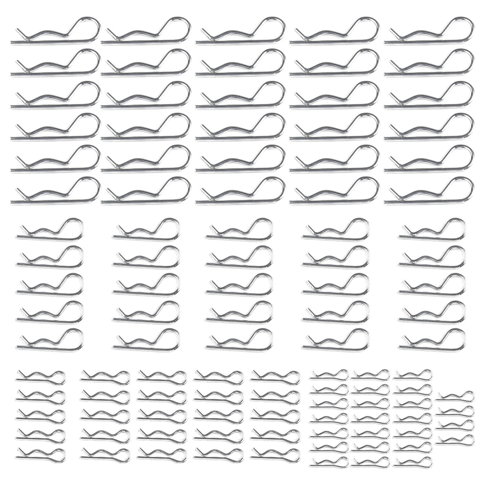 qiya 100PCS Mechanical-Hitch Hair R Cotter Pin Tractor Clip Assortment ...