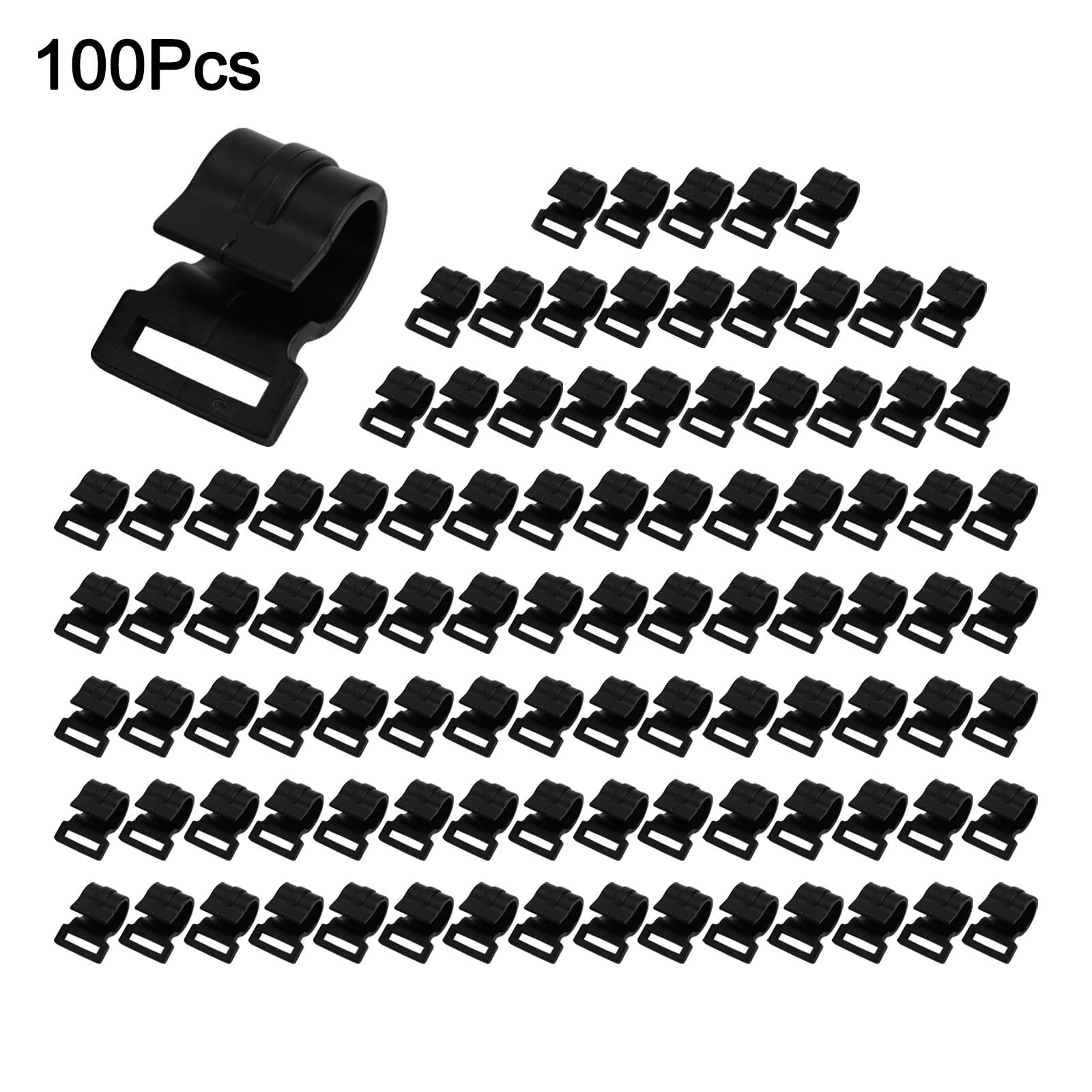 qiya 100pcs Camping Tent Hooks Caravan Awning Tent Pole Plastic Inner C ...