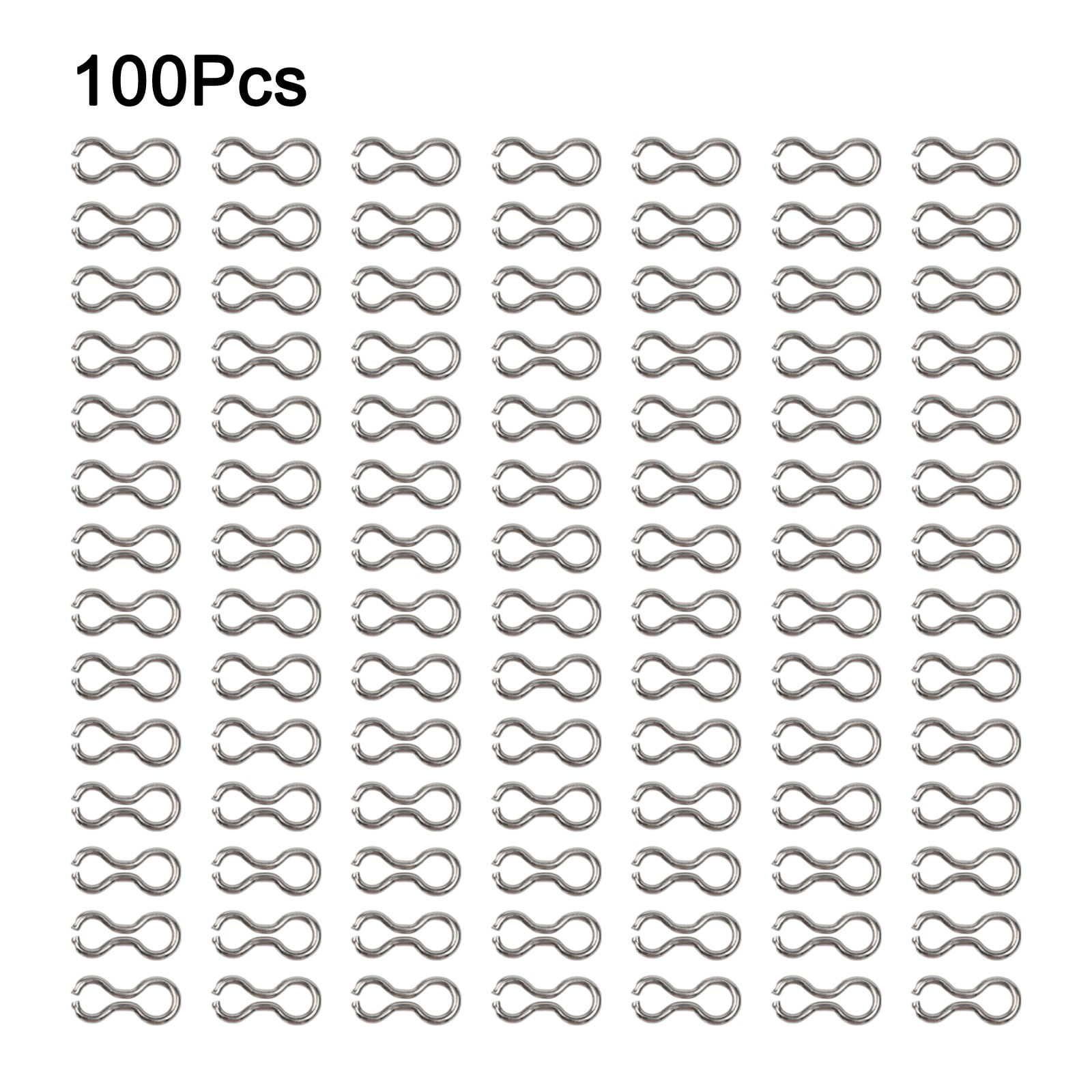 qiya 100pcs Fishing Sinker Eyes Eyelets Bass Fishing Wire Eyes Sinker ...