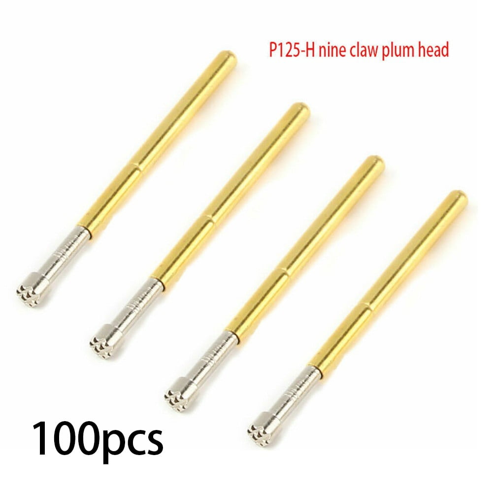 qiya 100x Dia 0.68mm-2.36mm Multiple Types Spring Test Probe Pogo Pin ...